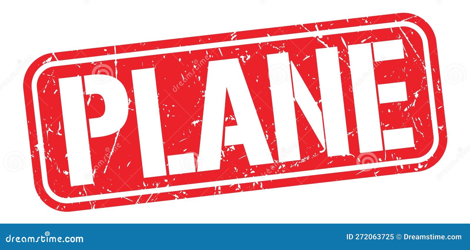 PLANE Text Written on Red Stamp Sign Stock Illustration - Illustration ...