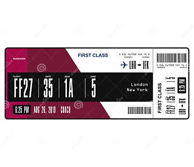 Plane ticket stock vector. Illustration of boarding - 139910859
