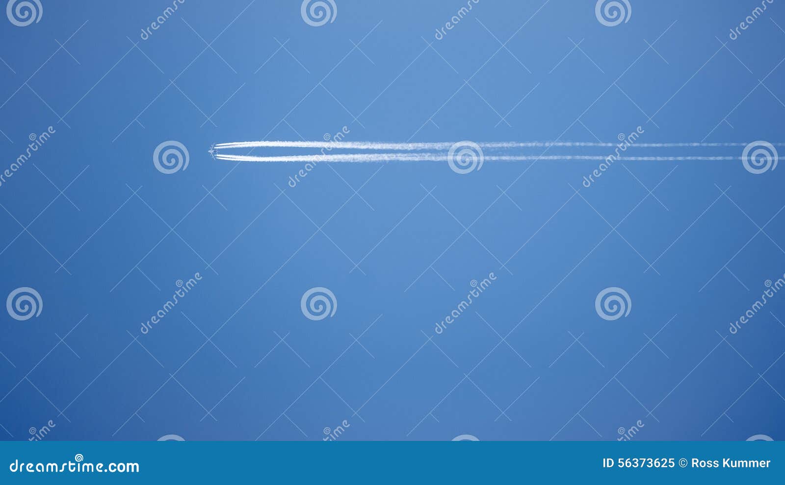 Plane trails stock image. Image of airplane, white, jumbo - 56373625