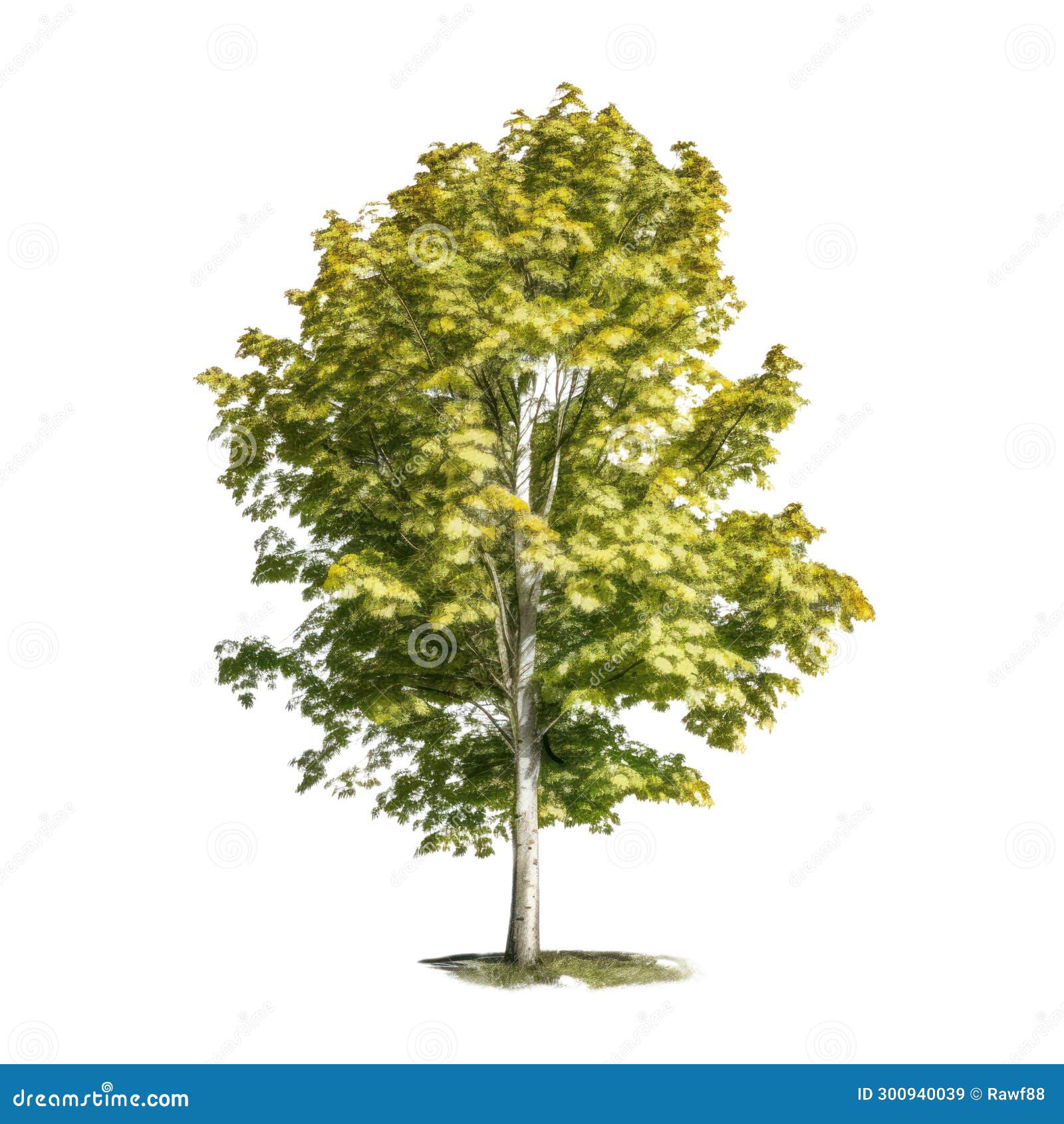Plane Tree Isolated on White Transparent Background Stock Illustration ...