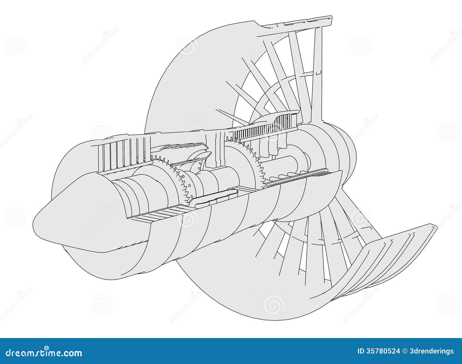 Plane Turbine Royalty-Free Stock Image | CartoonDealer.com #35780524