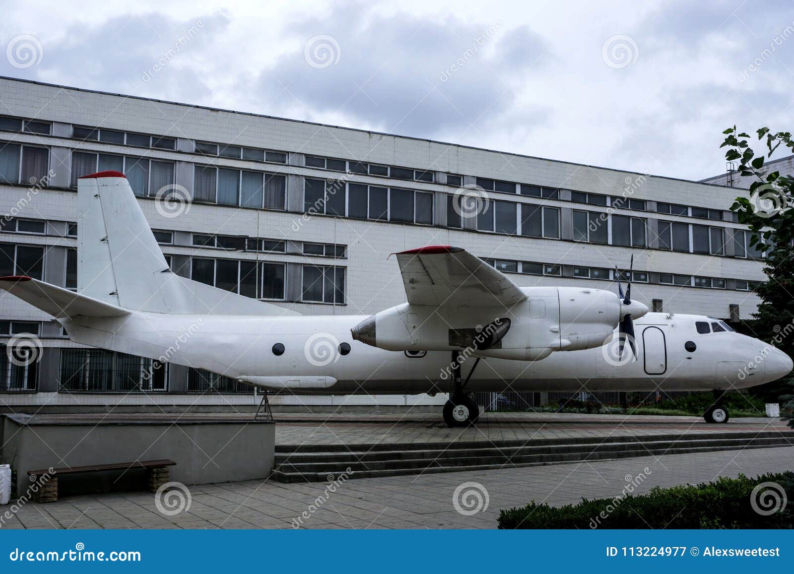 Front of the aircraft stock image. Image of airline - 113224977