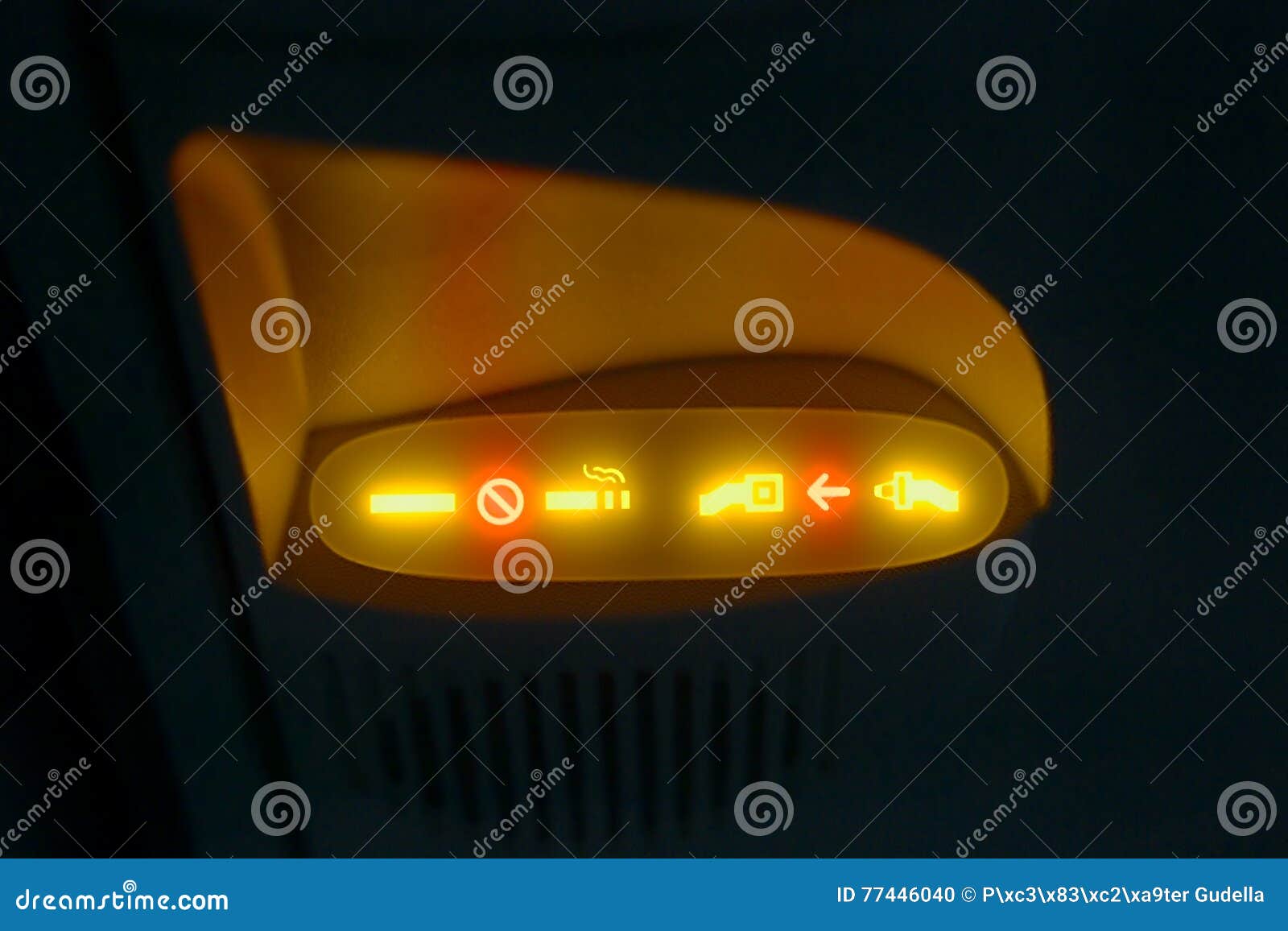 Plane warning signs stock photo. Image of background - 77446040