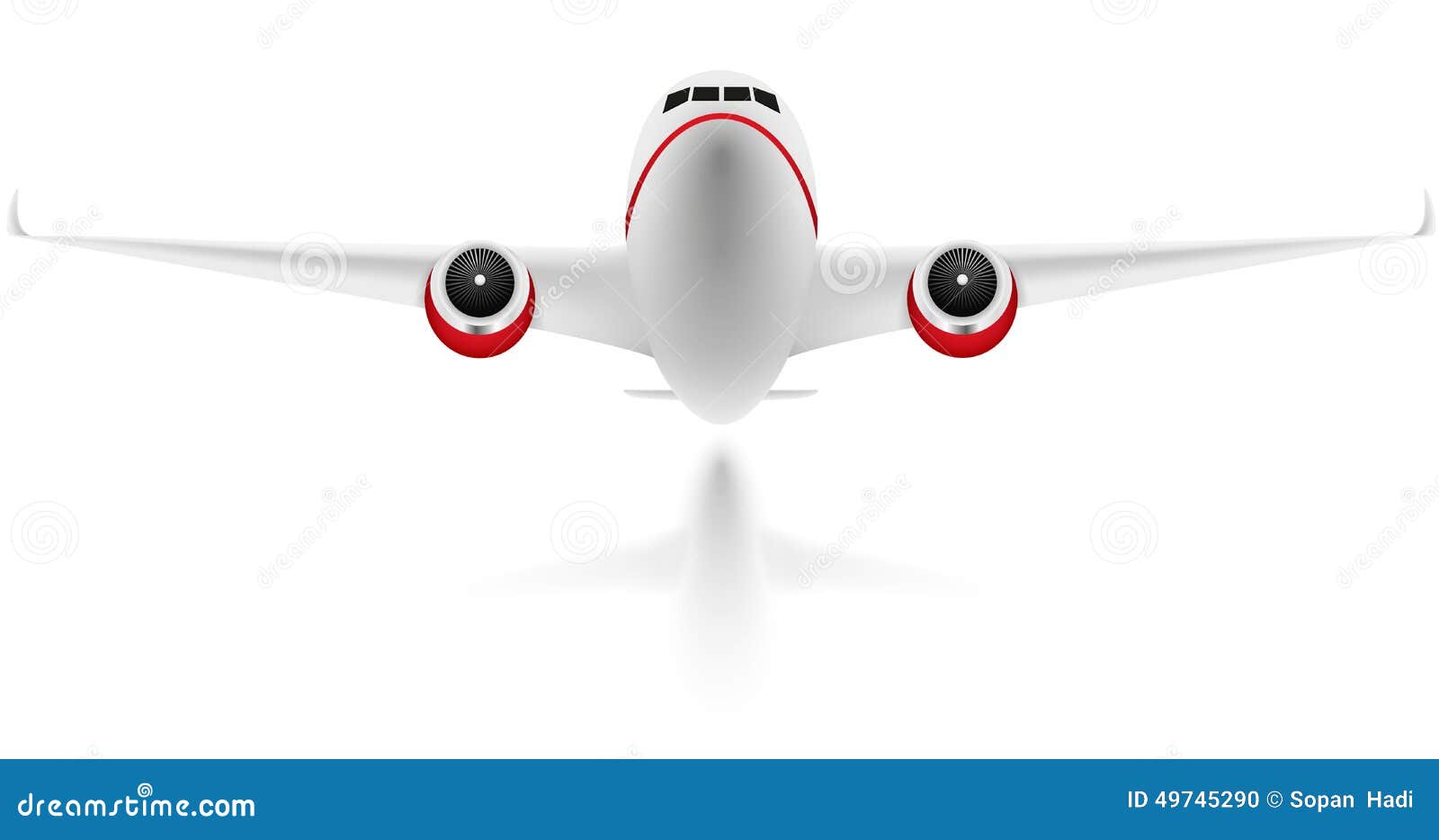 Plane on white background stock vector. Illustration of background ...