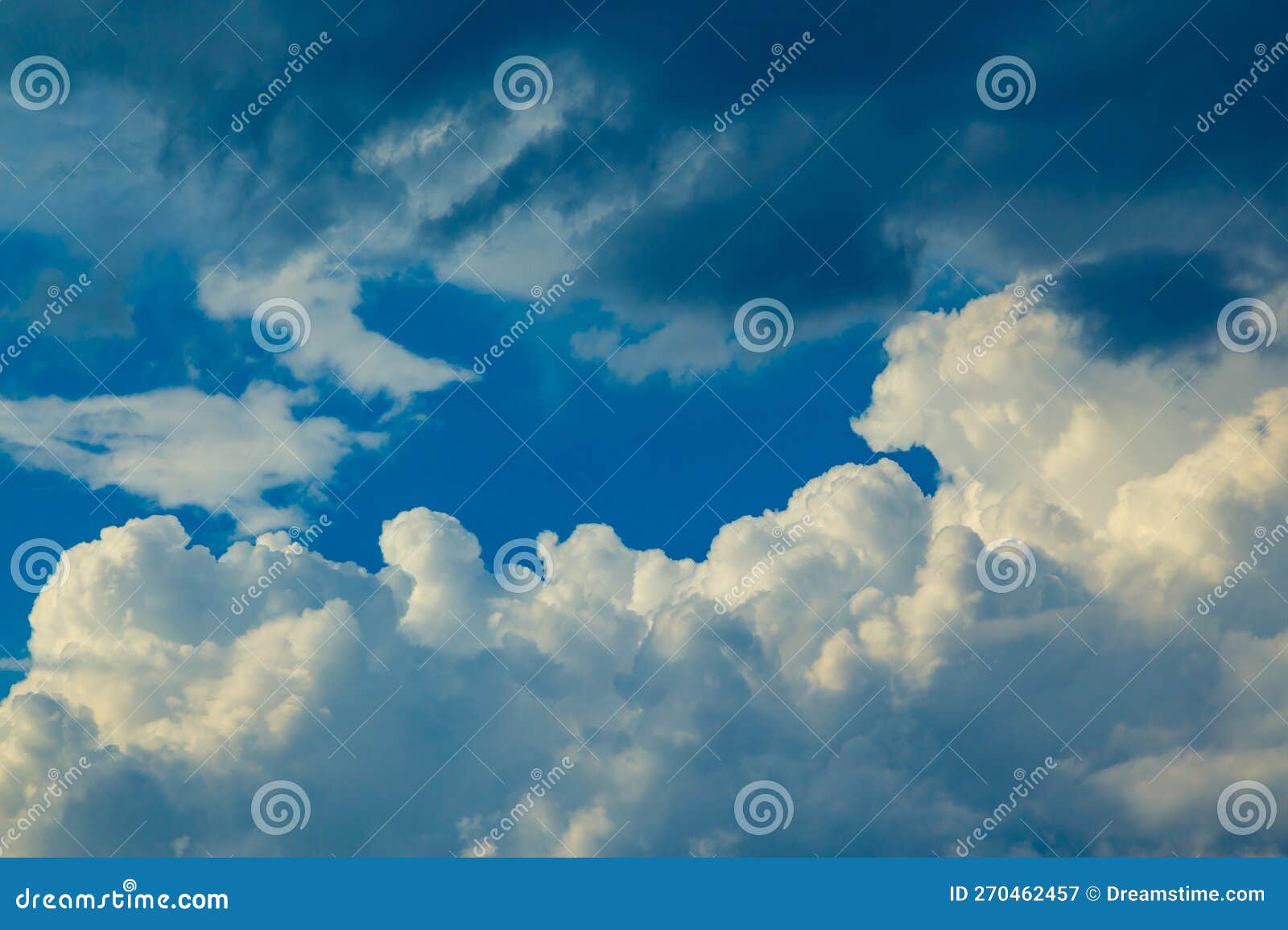Plane Window View Clouds and Blue Sunny Sky, Loop of White Clouds Over ...