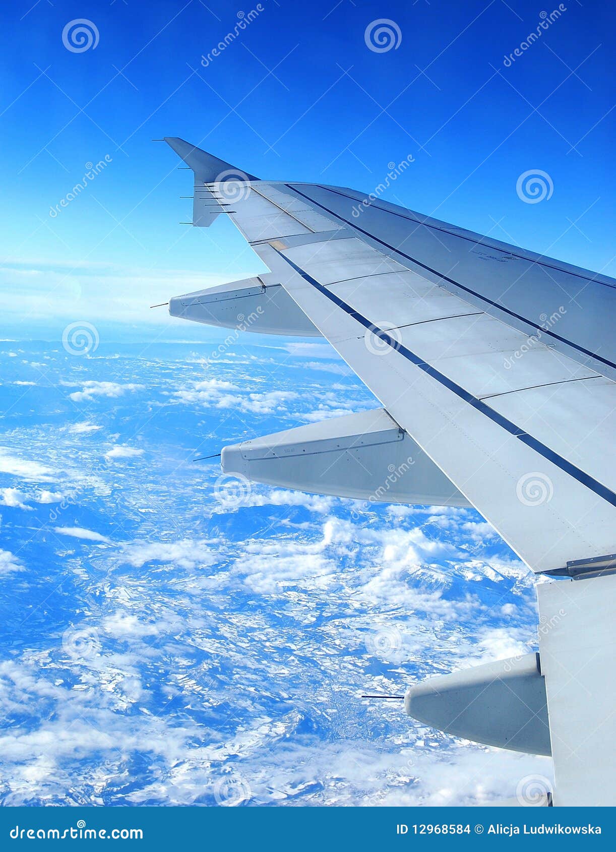 Plane wing stock photo. Image of holiday, airplane, view - 12968584