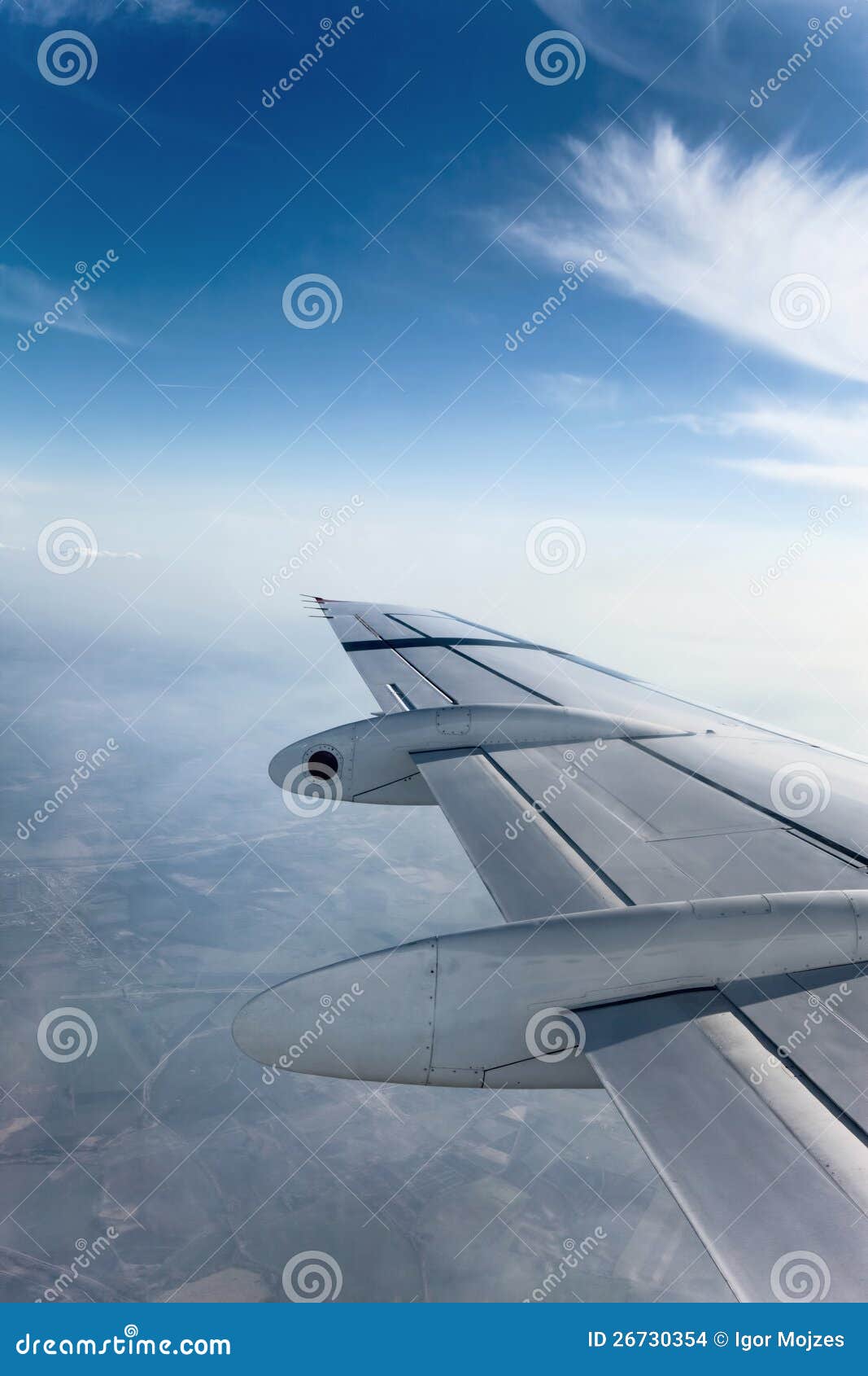 Plane wing with cloud stock photo. Image of cloudscape - 26730354