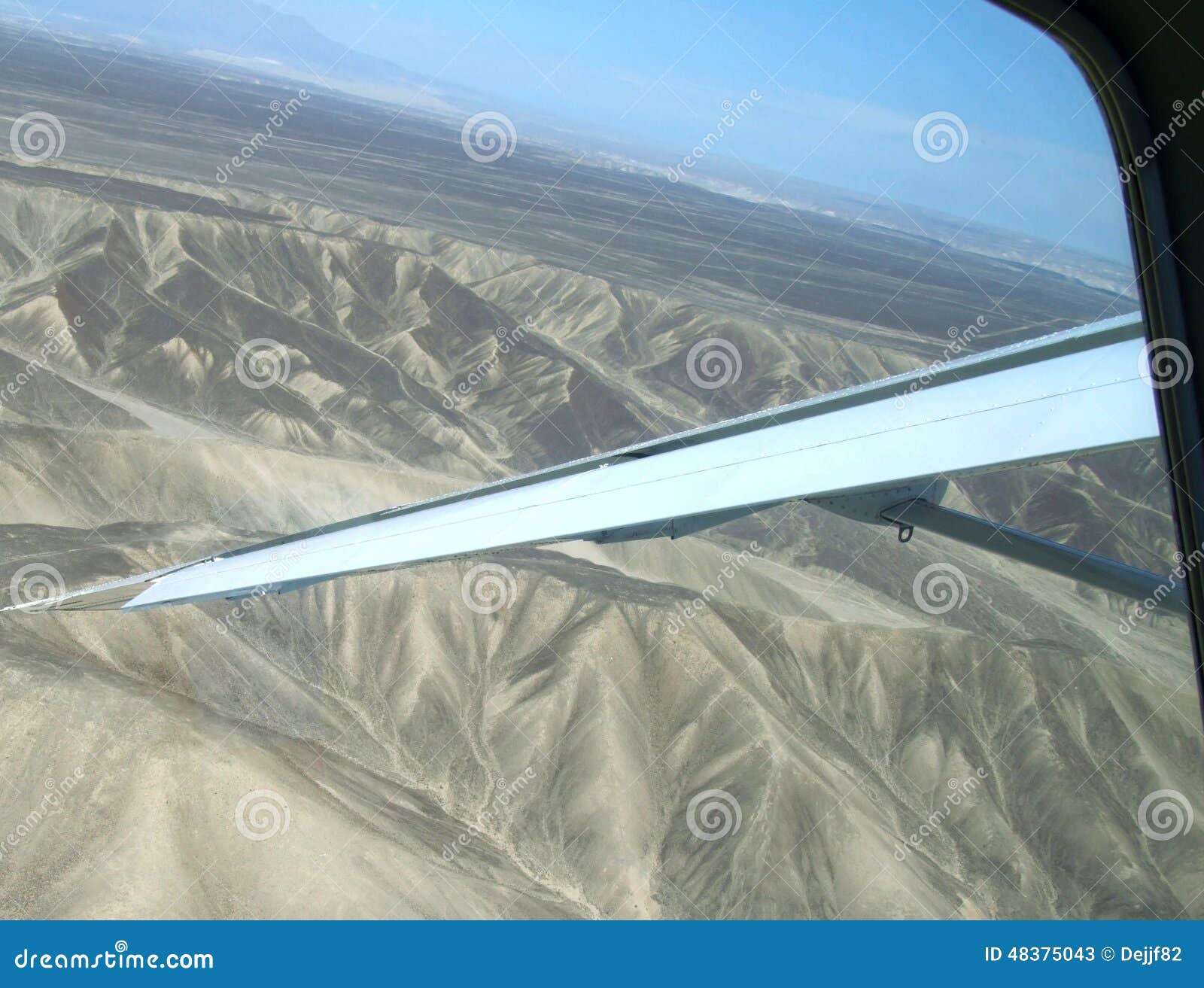 Plane Wing Over Nazca Lines Stock Image - Image of enormous, abandoned ...