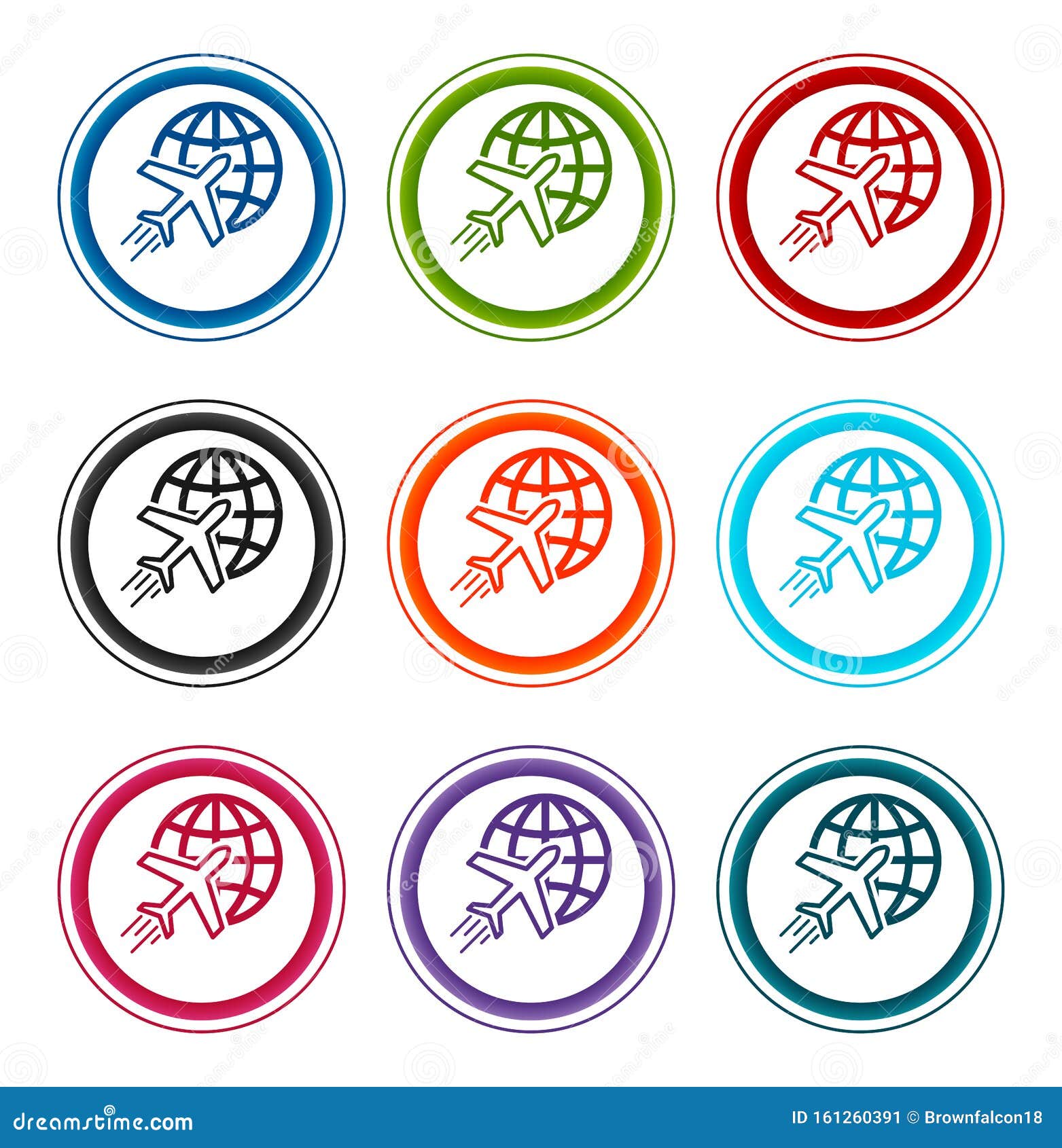 World Buttons Vector Illustration | CartoonDealer.com #7253360