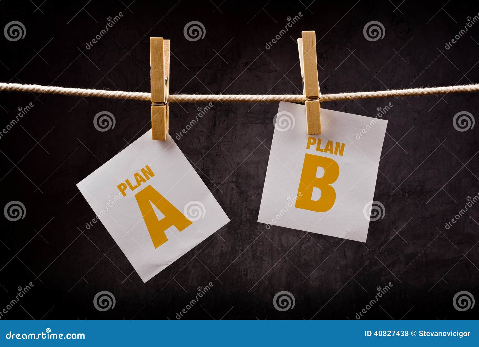 Planee a O Planee B, Imagen Conceptual Foto de archivo - Imagen de ...