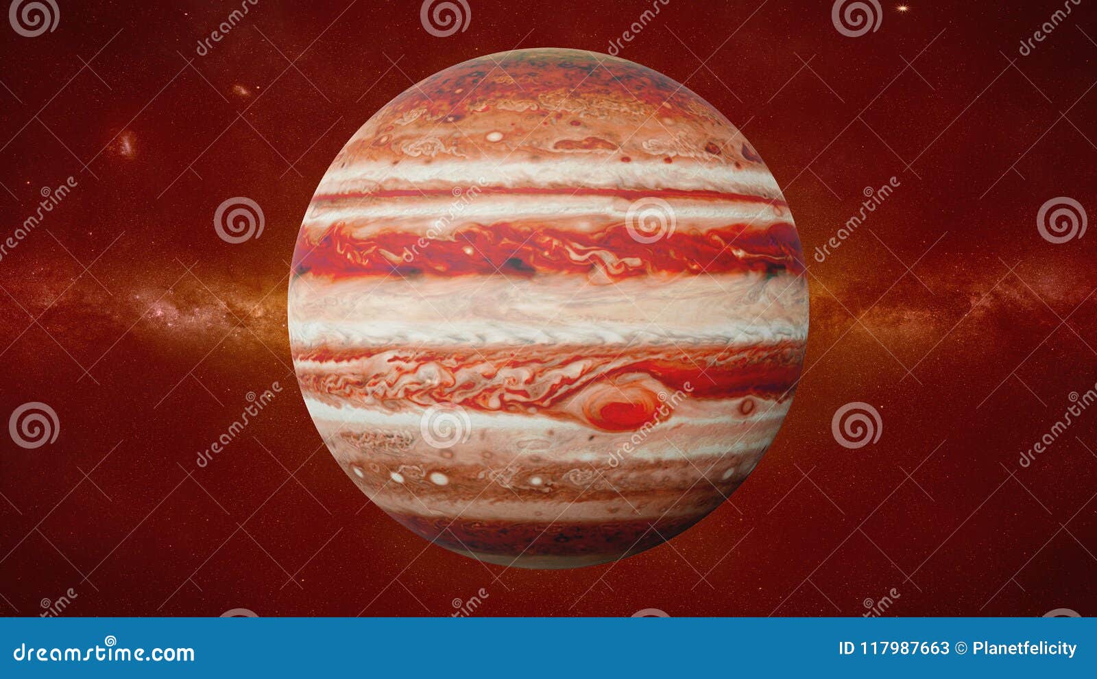 Planeet Jupiter, De Vijfde En Grootste Planeet Van De Zon, Planeet in ...
