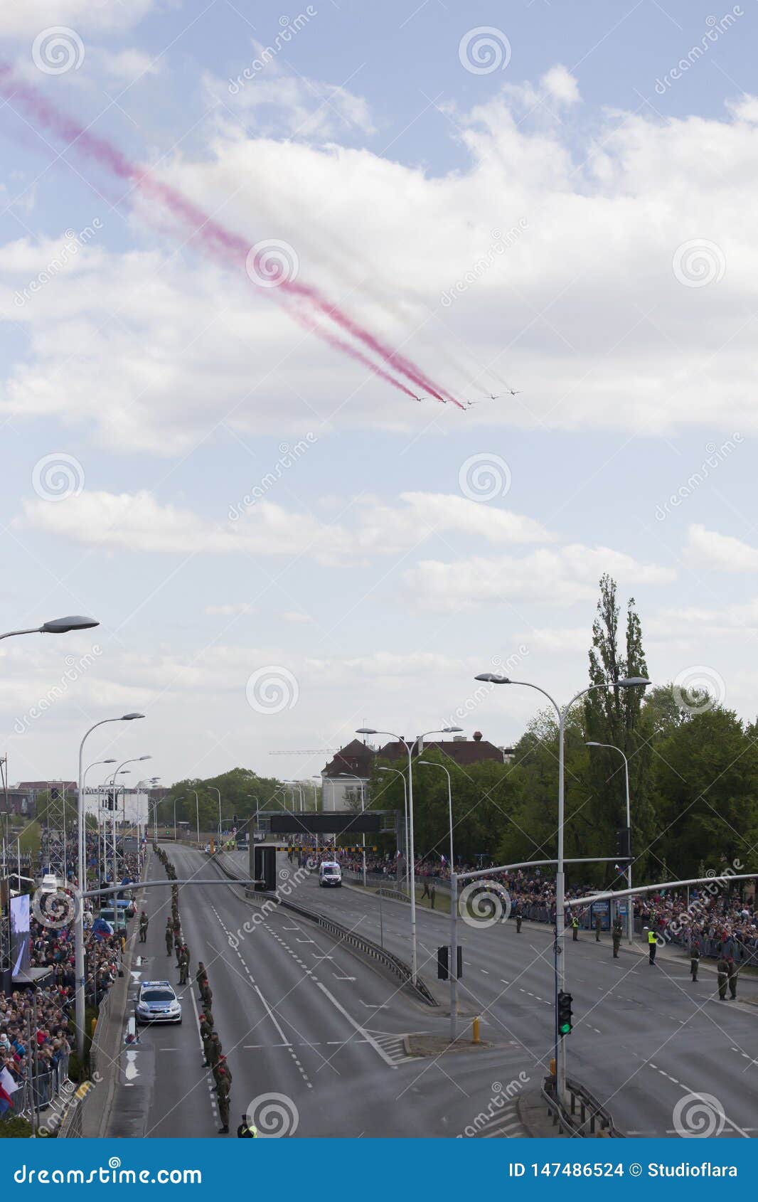 Planes on Army Parade on May 3, 2019 in Warsaw, Poland Editorial Stock ...