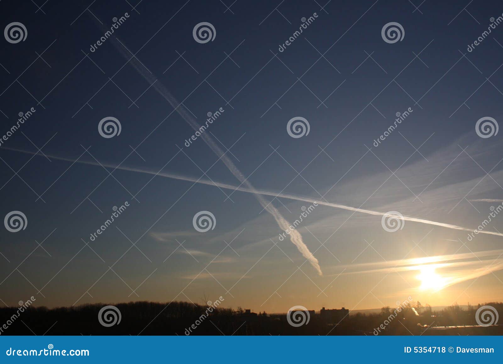 Planes Crossing stock photo. Image of path, dawn, plane - 5354718