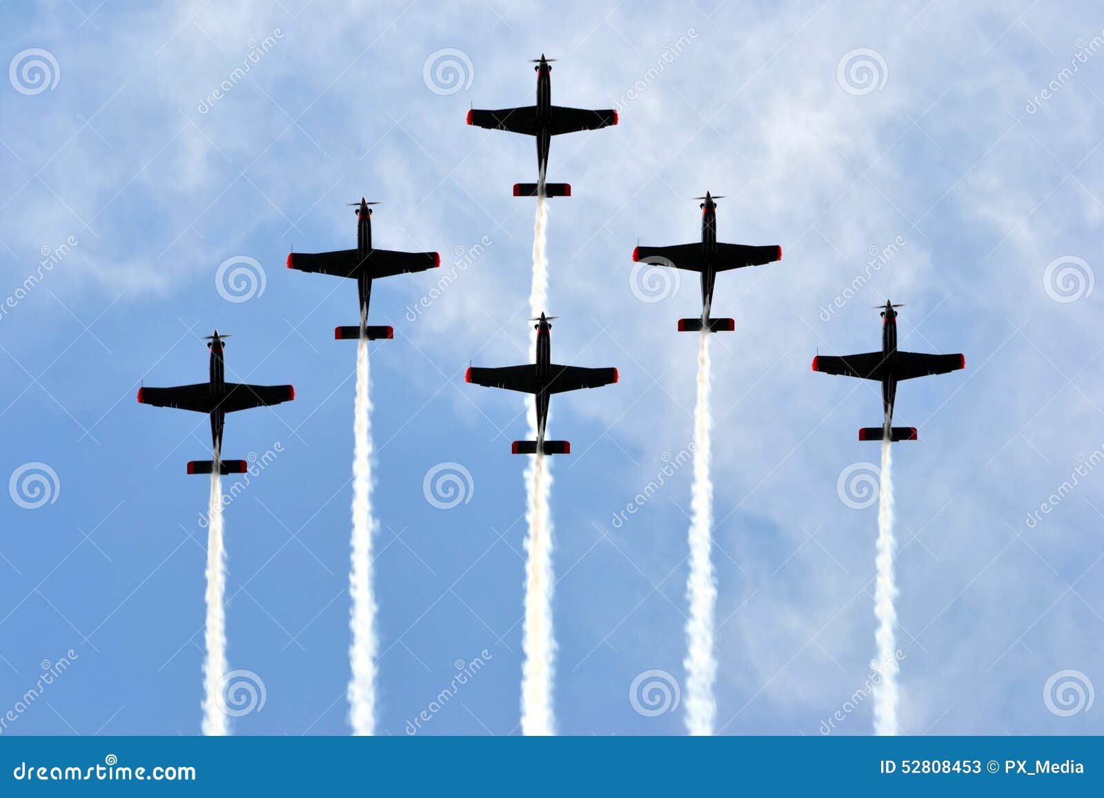Planes - formation stock image. Image of distance, formation - 52808453