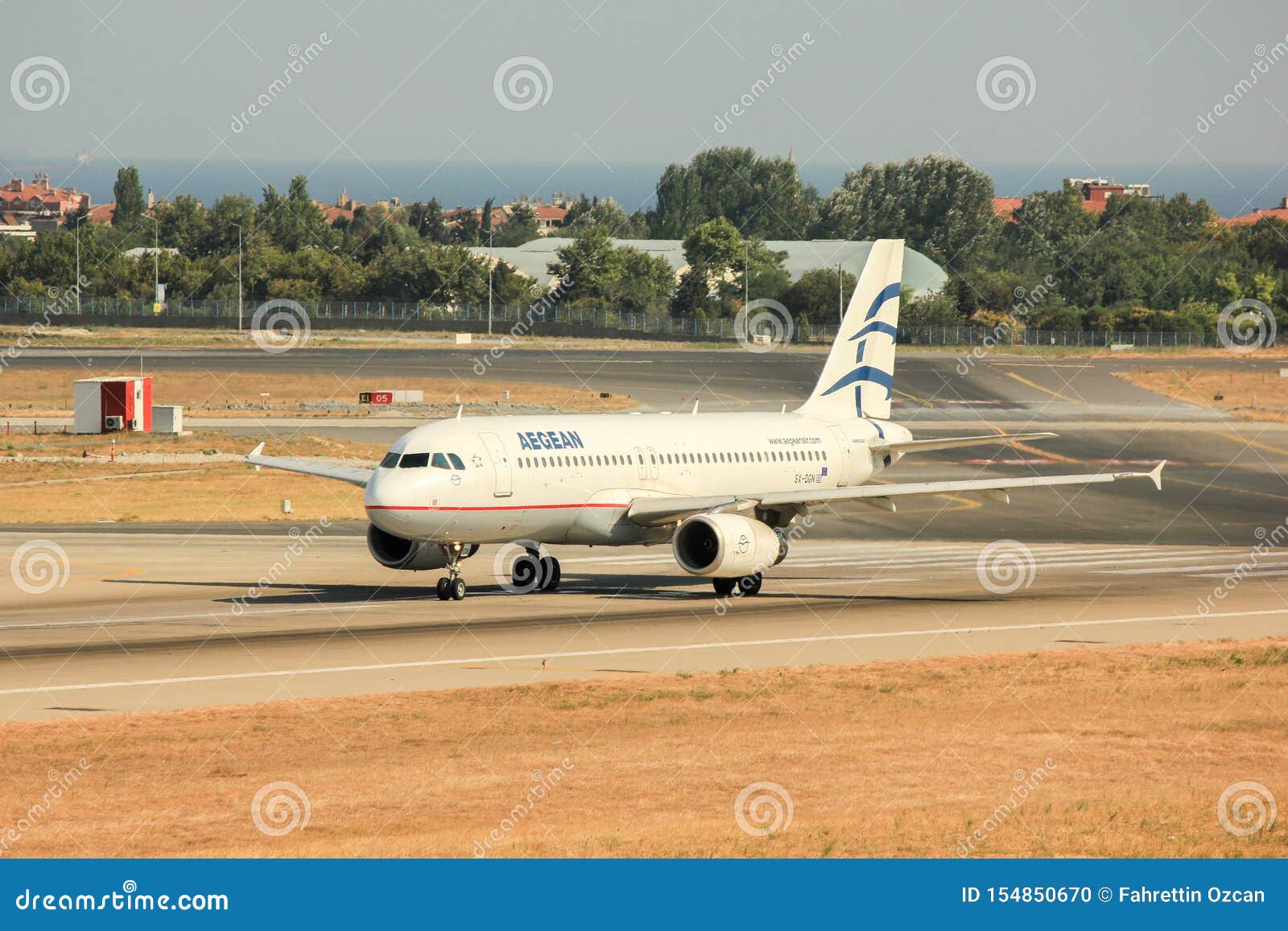 Planes Preparing for Take Off at Ataturk Airport Editorial Image ...