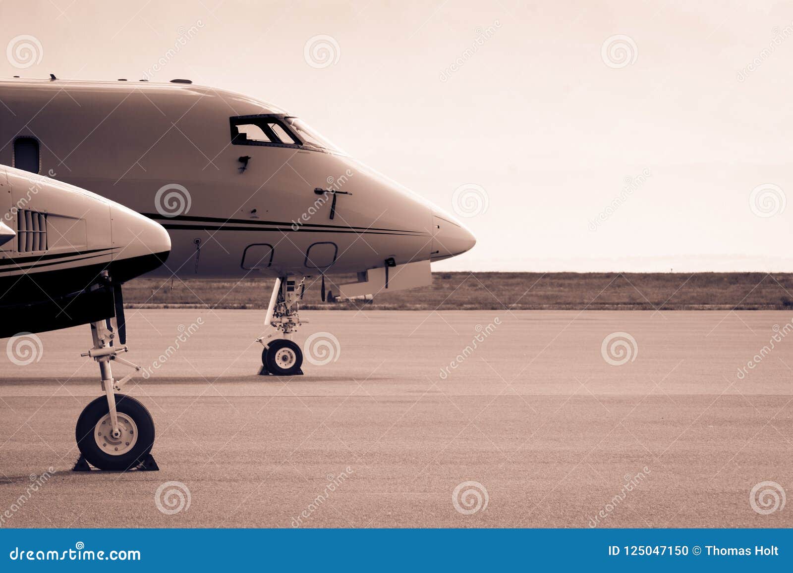 Planes on the Runway Waiting for Take Off Stock Photo - Image of ...