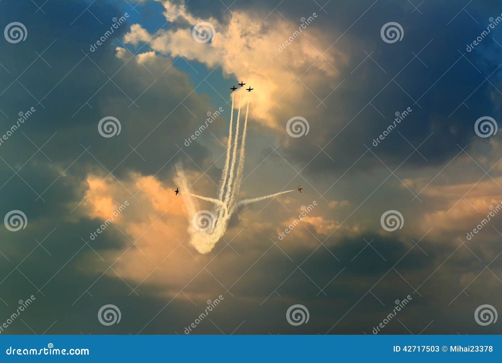 Planes on the sky stock image. Image of full, life, color - 42717503