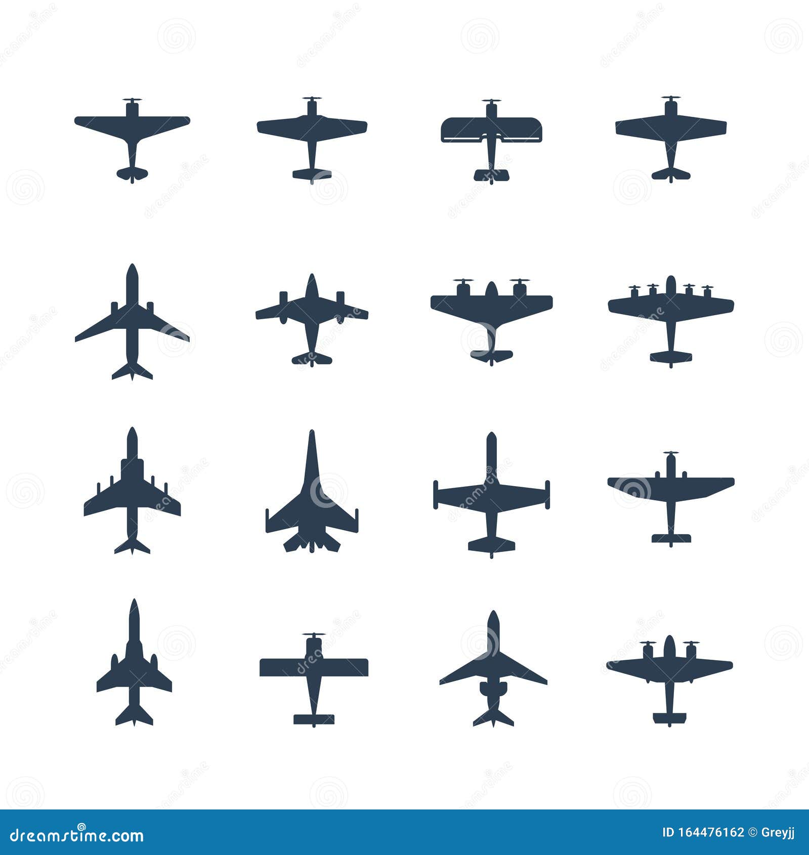 Two Planes Icon. War Airplane Symbol. Sign Bomber Vector ...