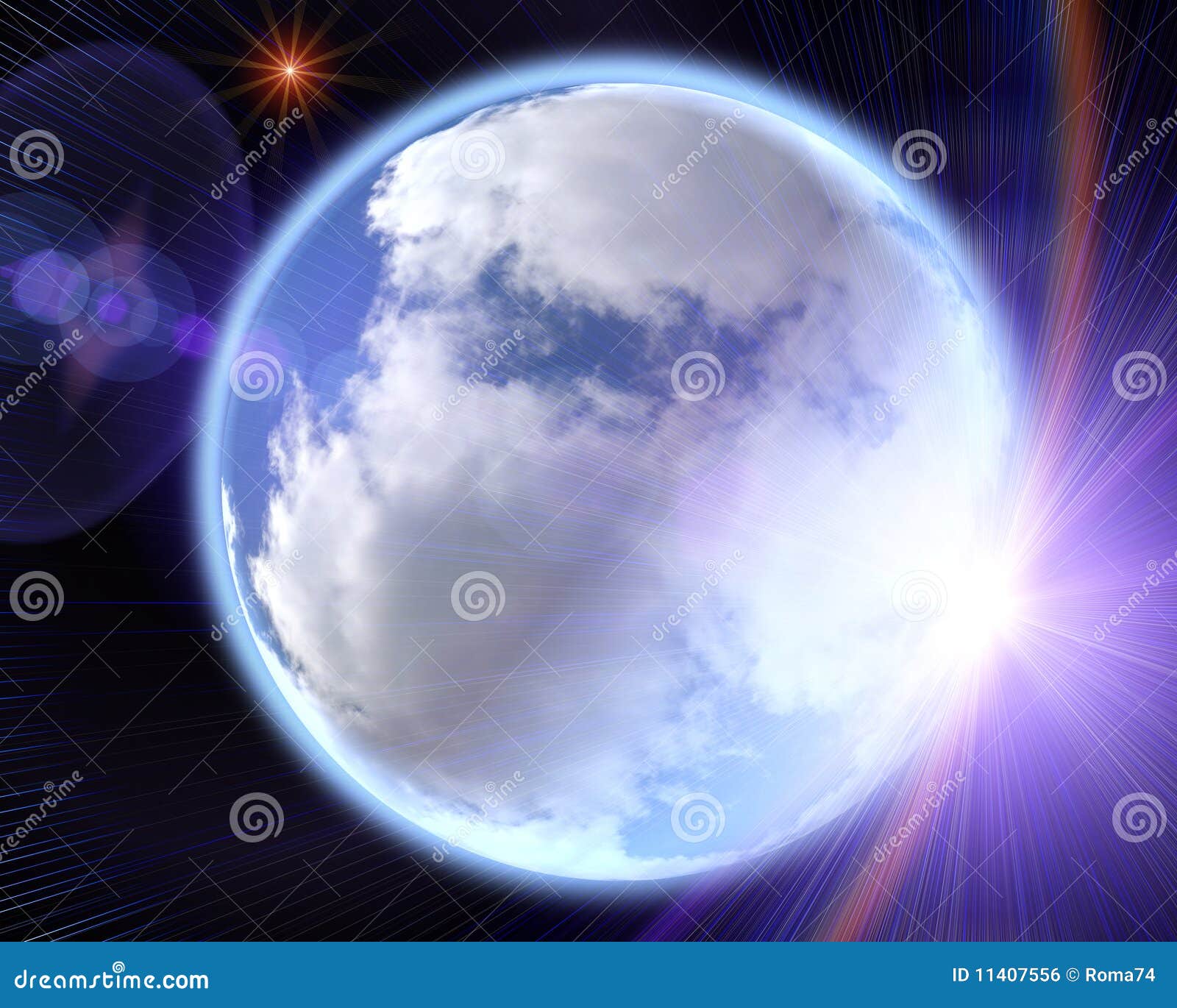 Planet stock illustration. Illustration of solar, shadow - 11407556