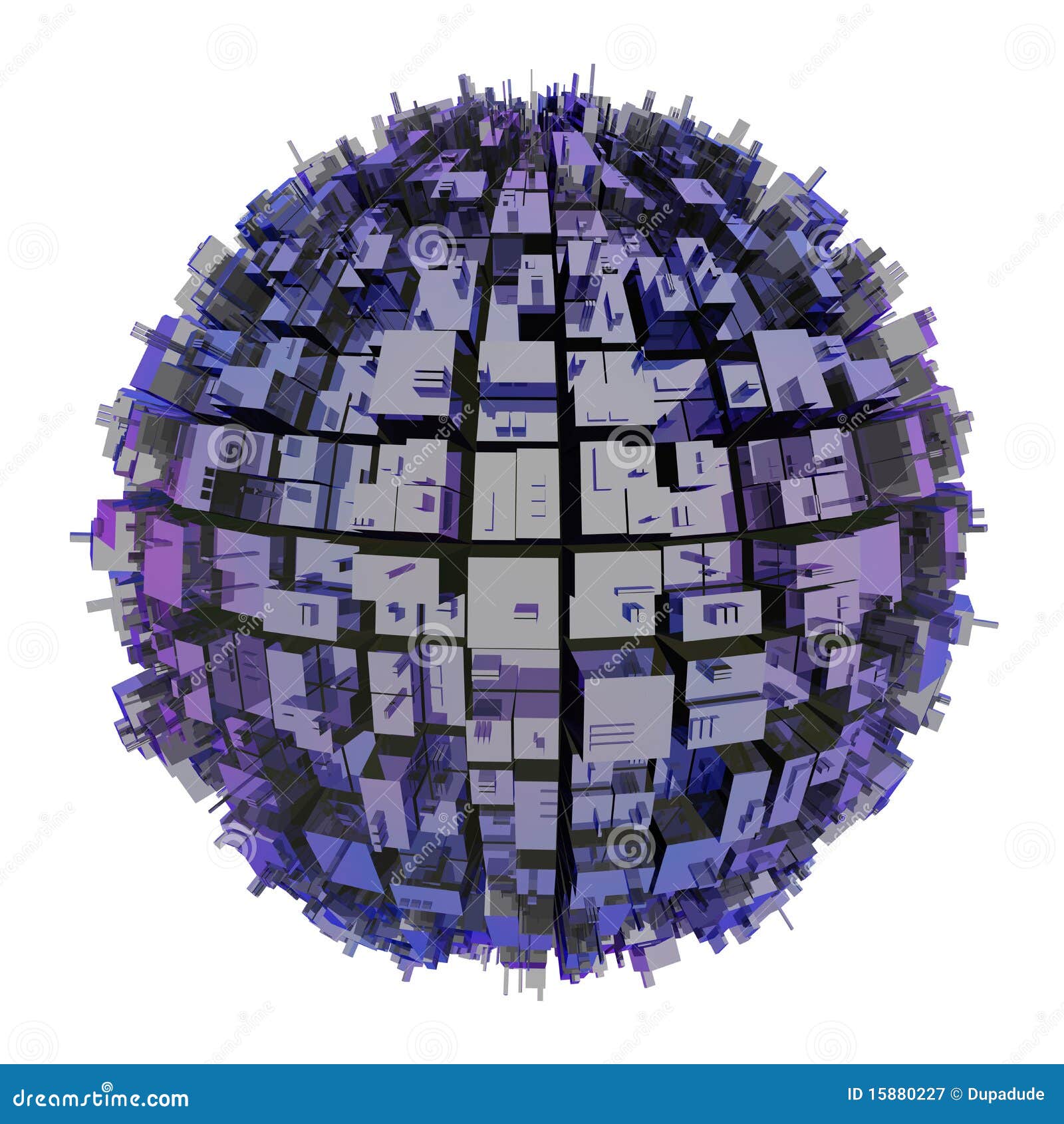 Planet city stock illustration. Illustration of city - 15880227