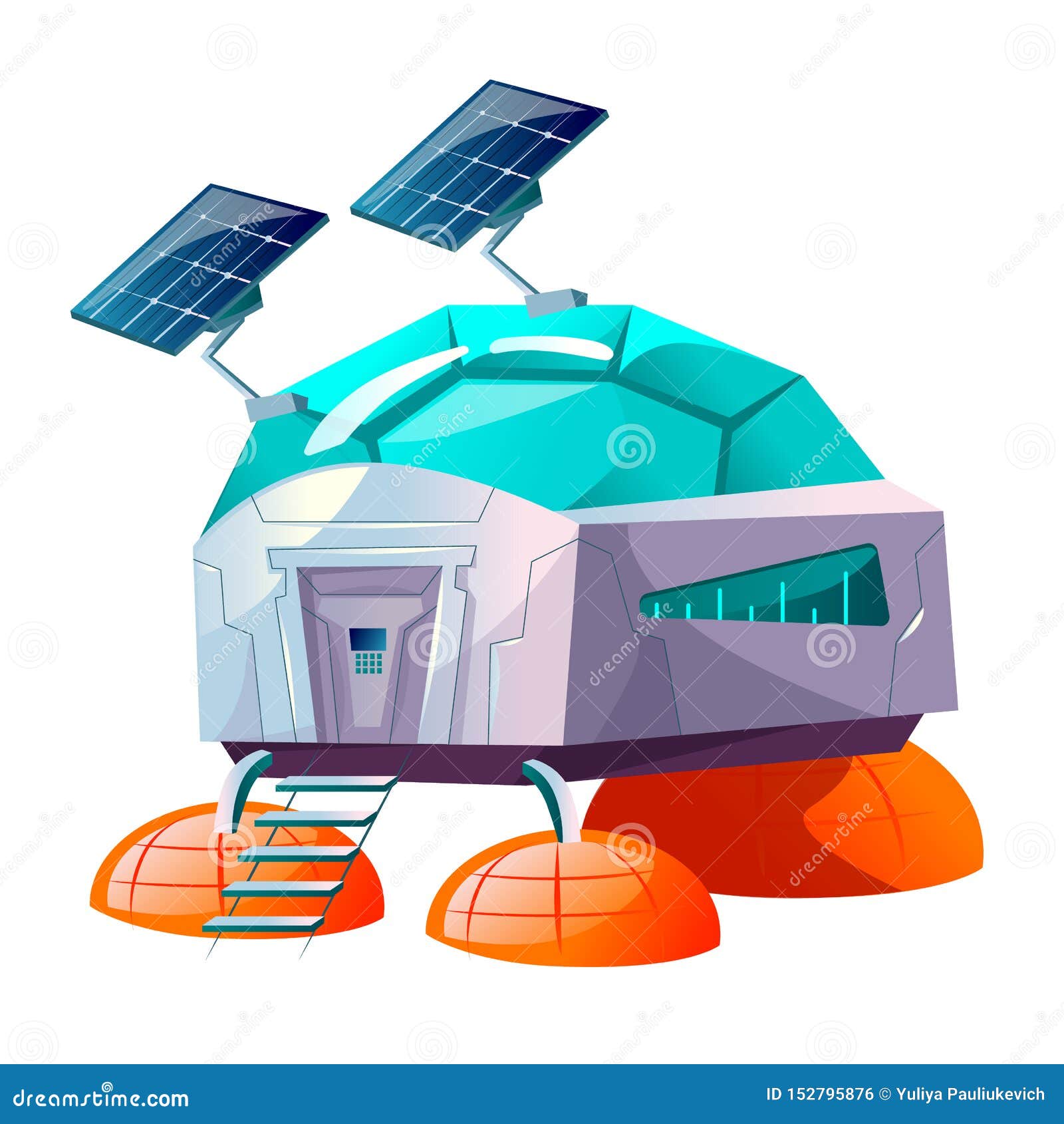 Planet Colonization Vector Cartoon Set Stock Vector - Illustration of ...