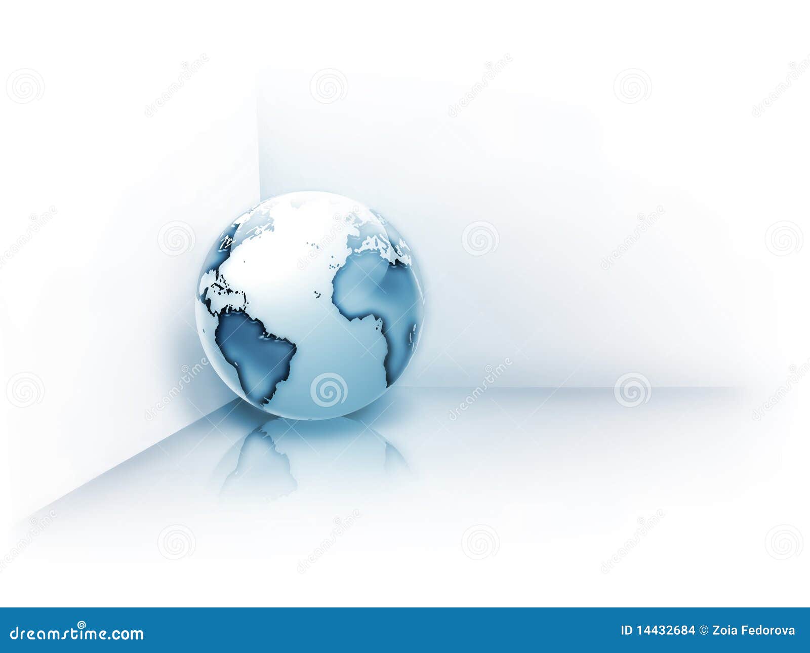 Planet in the corner stock illustration. Illustration of light - 14432684