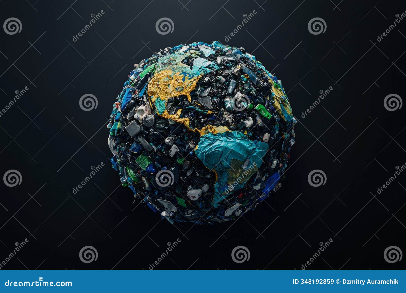The Planet is Covered with Garbage As Seen from Space, Indicating ...