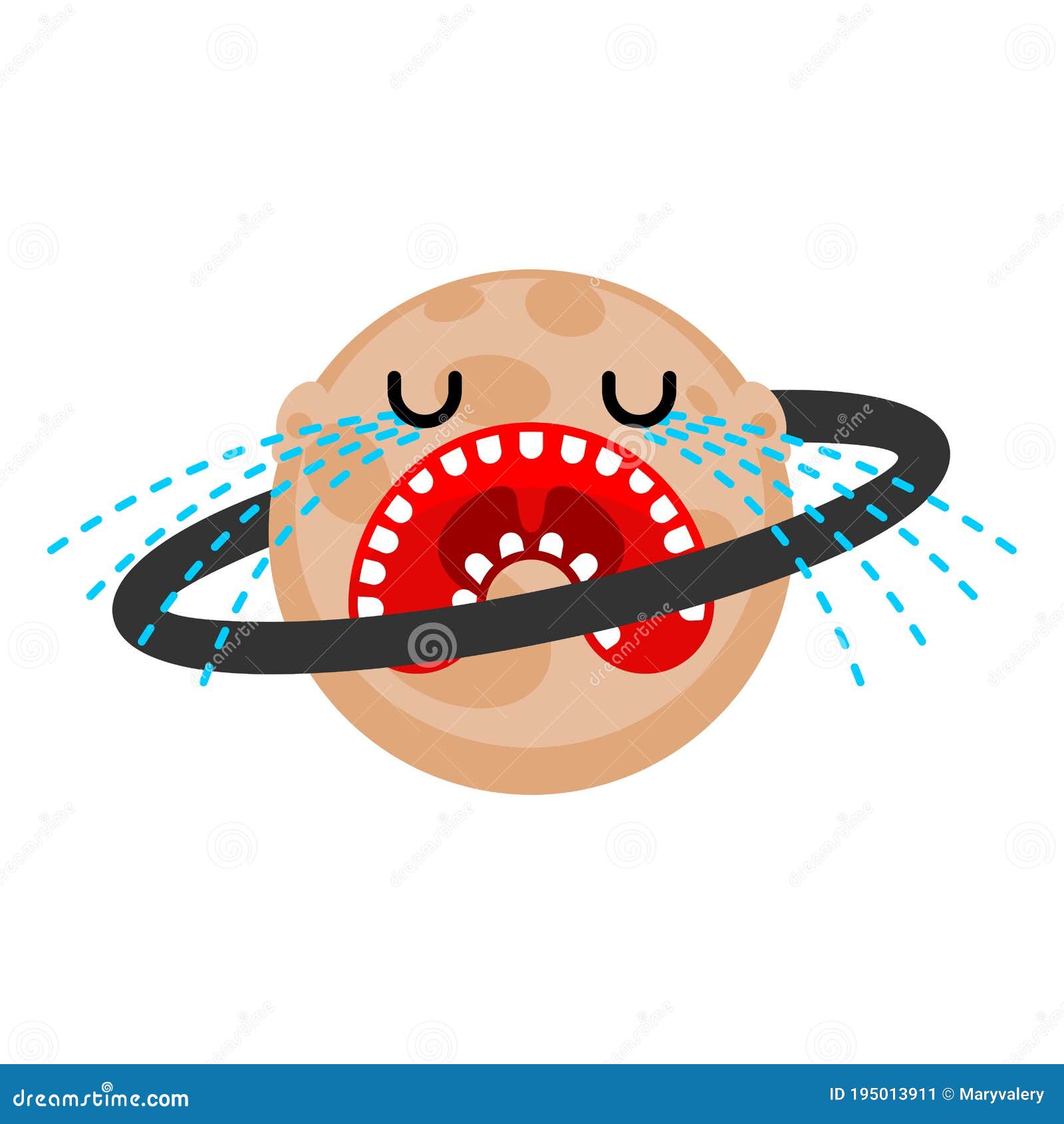 Planet is Crying. Planet is in Pain Stock Vector - Illustration of ...