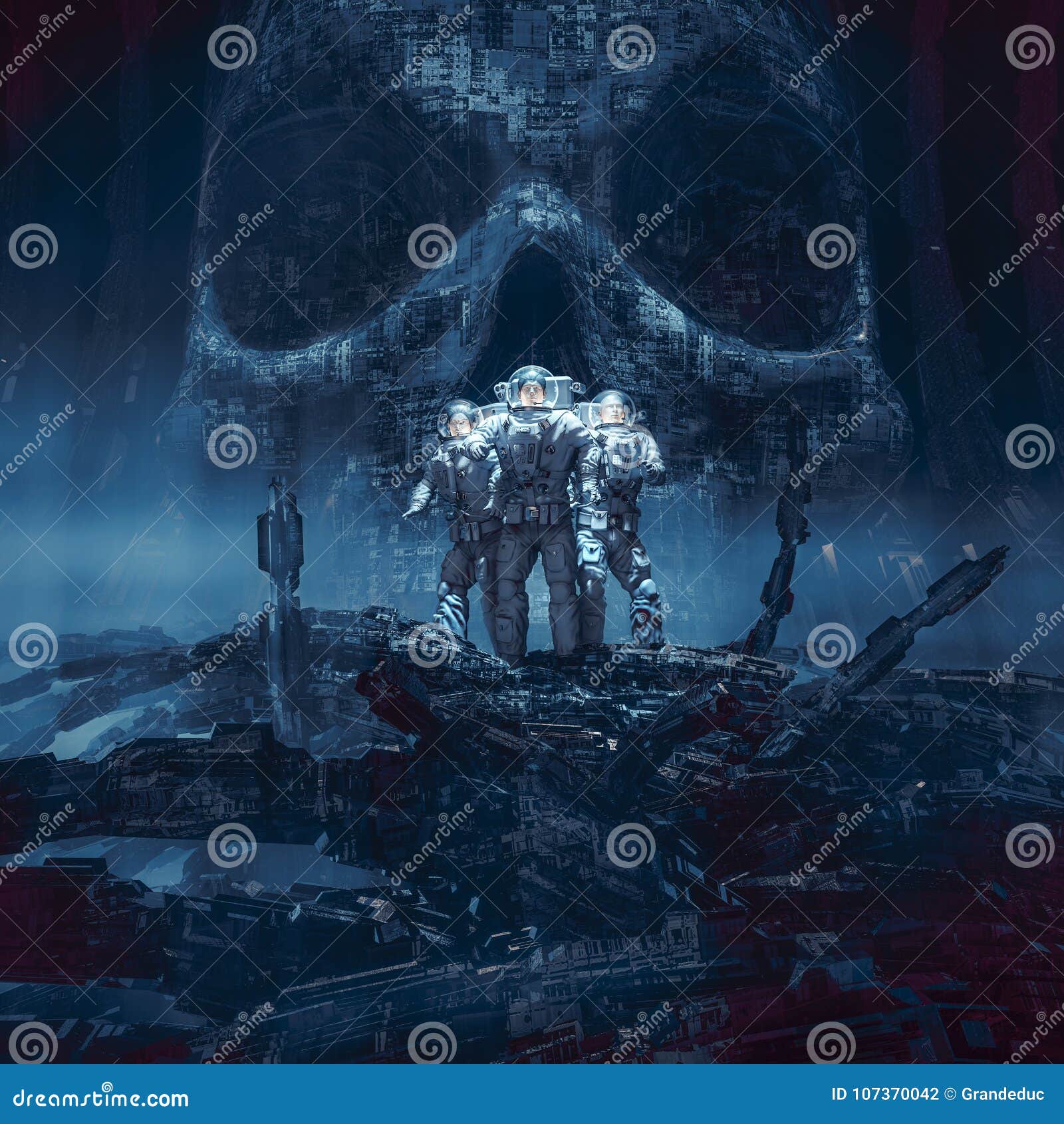 Futuristic Doom Interior Design. Spaceship Interior Design. Sci-fi ...