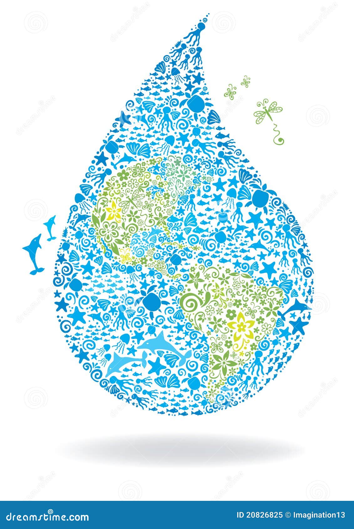 Planet drop stock vector. Illustration of environment - 20826825