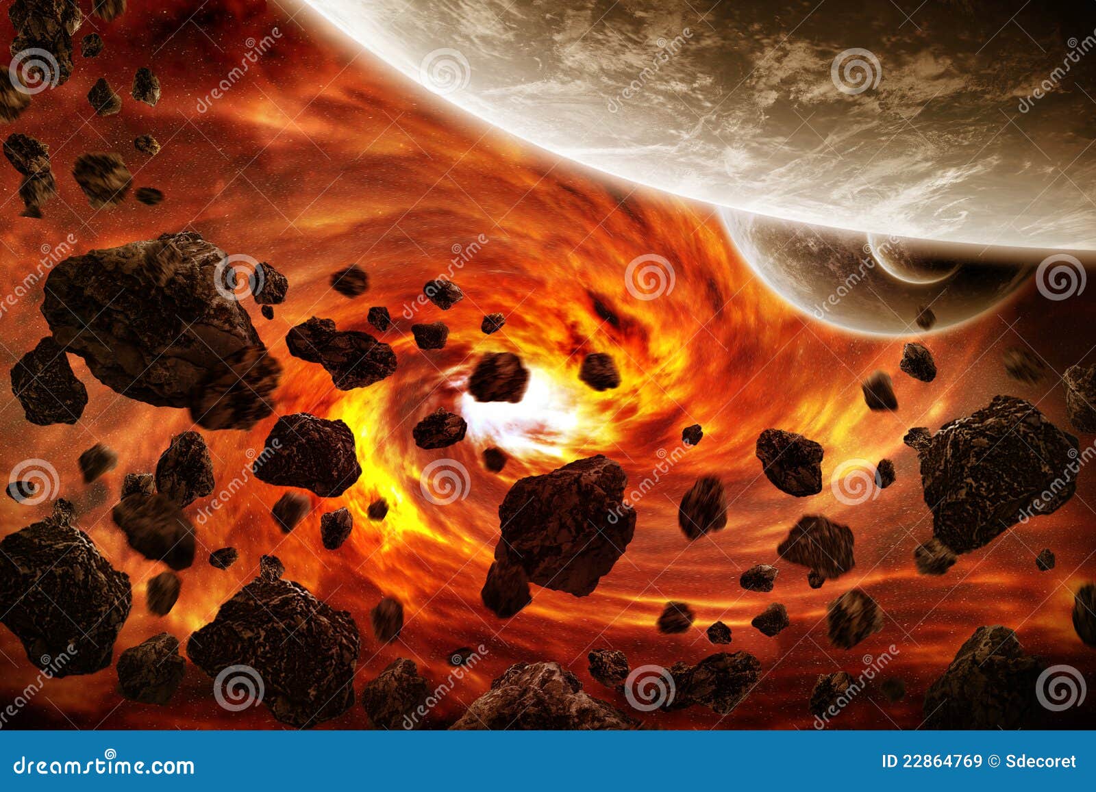 Planet Eart Apocalypse Illustration Stock Illustration - Illustration ...