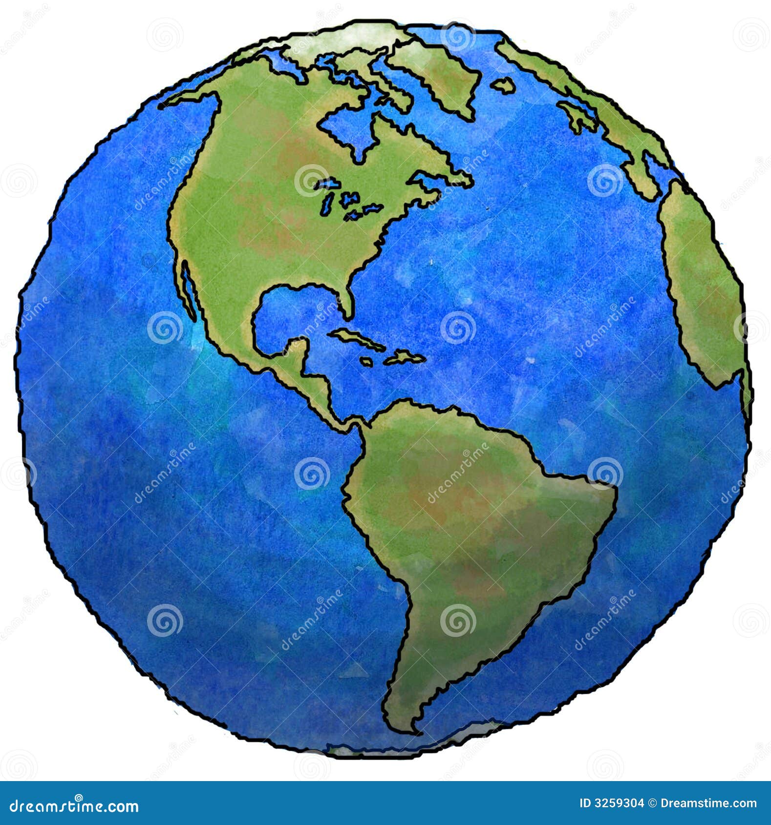 Planet earth stock illustration. Illustration of global - 3259304