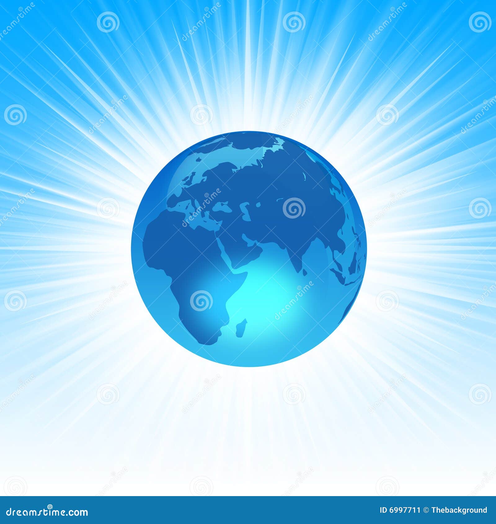 Planet Earth on Abstract Background Stock Illustration - Illustration ...