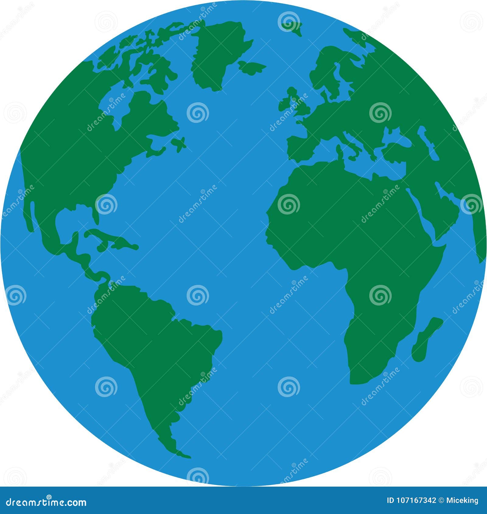 Planet earth america stock vector. Illustration of geography - 107167342