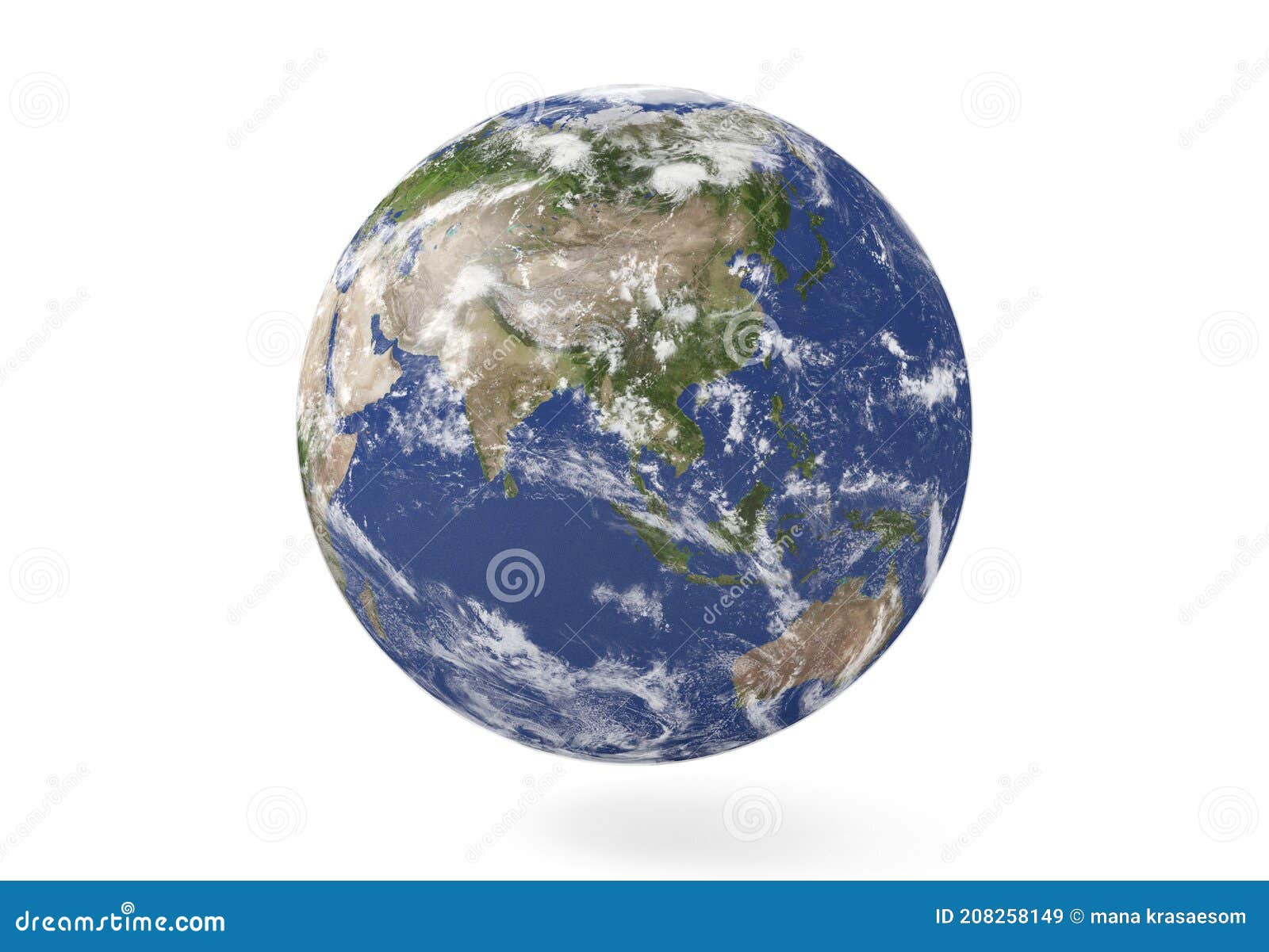 Planet Earth in Asia Isolate. Elements of this Image Furnished by NASA ...