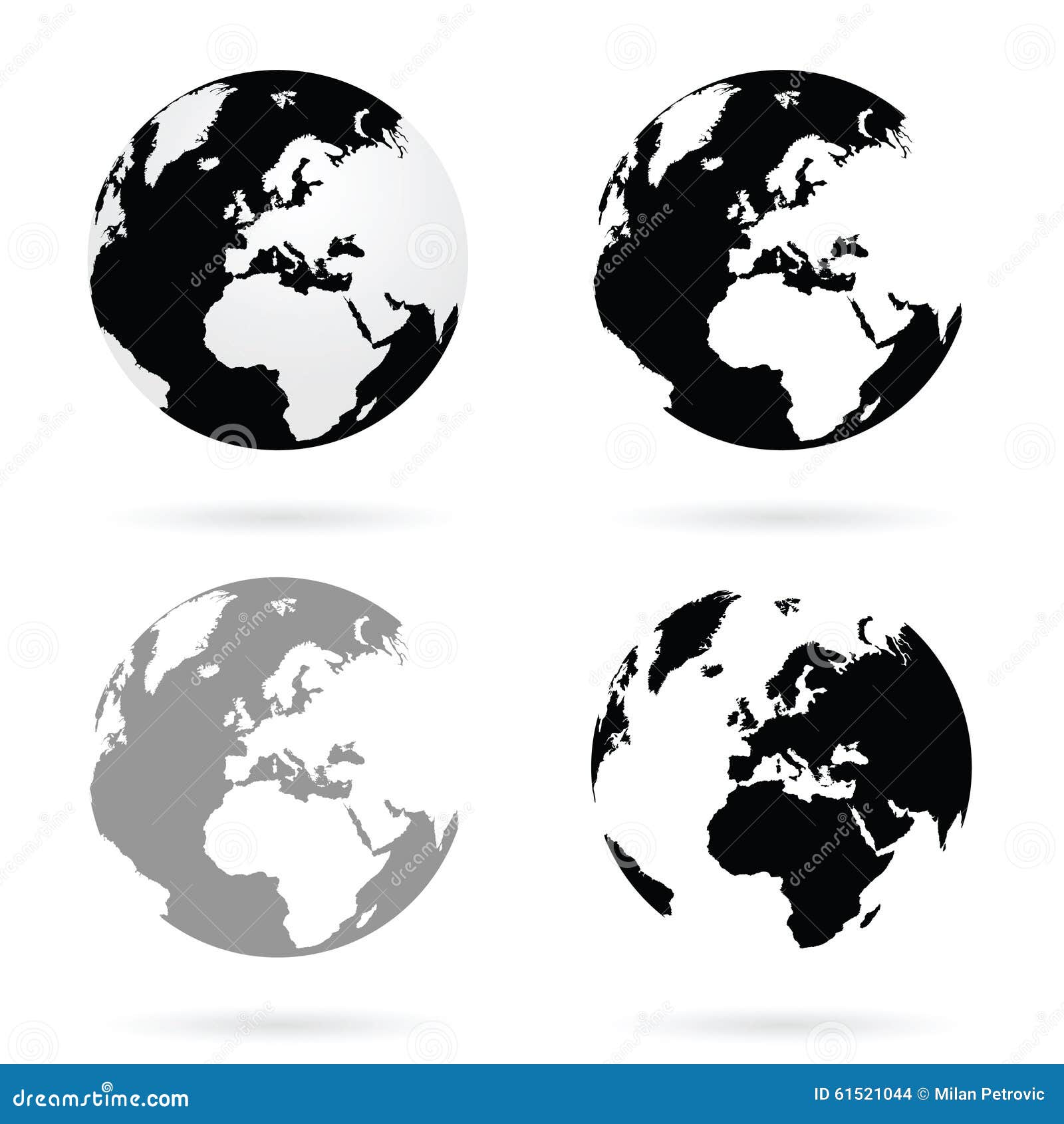 Planet Earth Atlas Set Vector Stock Vector - Illustration of abstract ...
