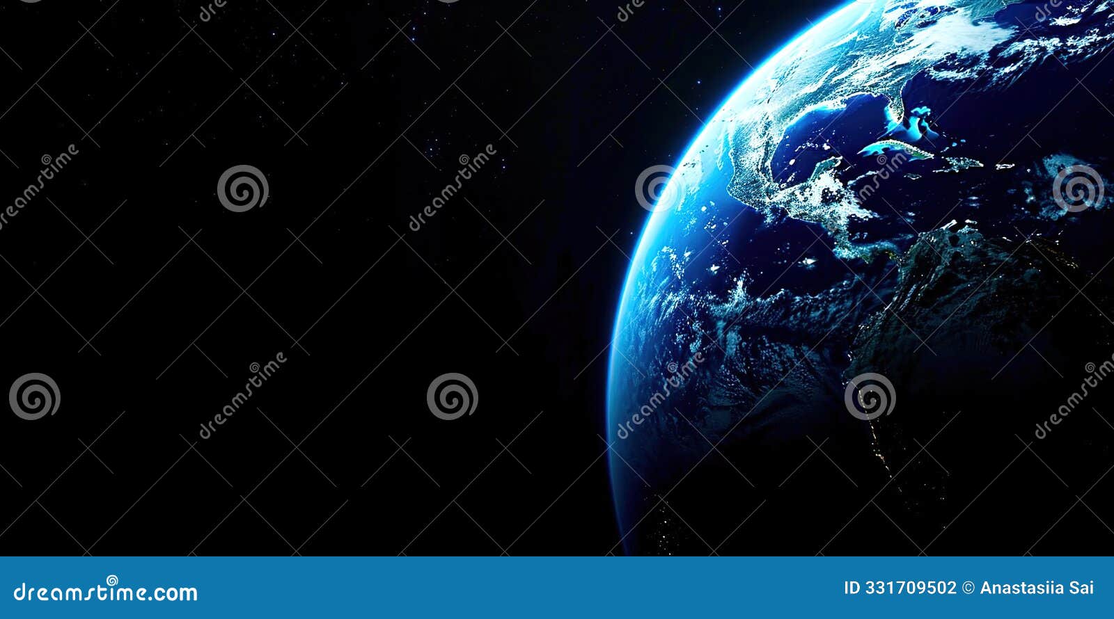 Planet Earth on a Black Background Stock Photo - Image of universe ...