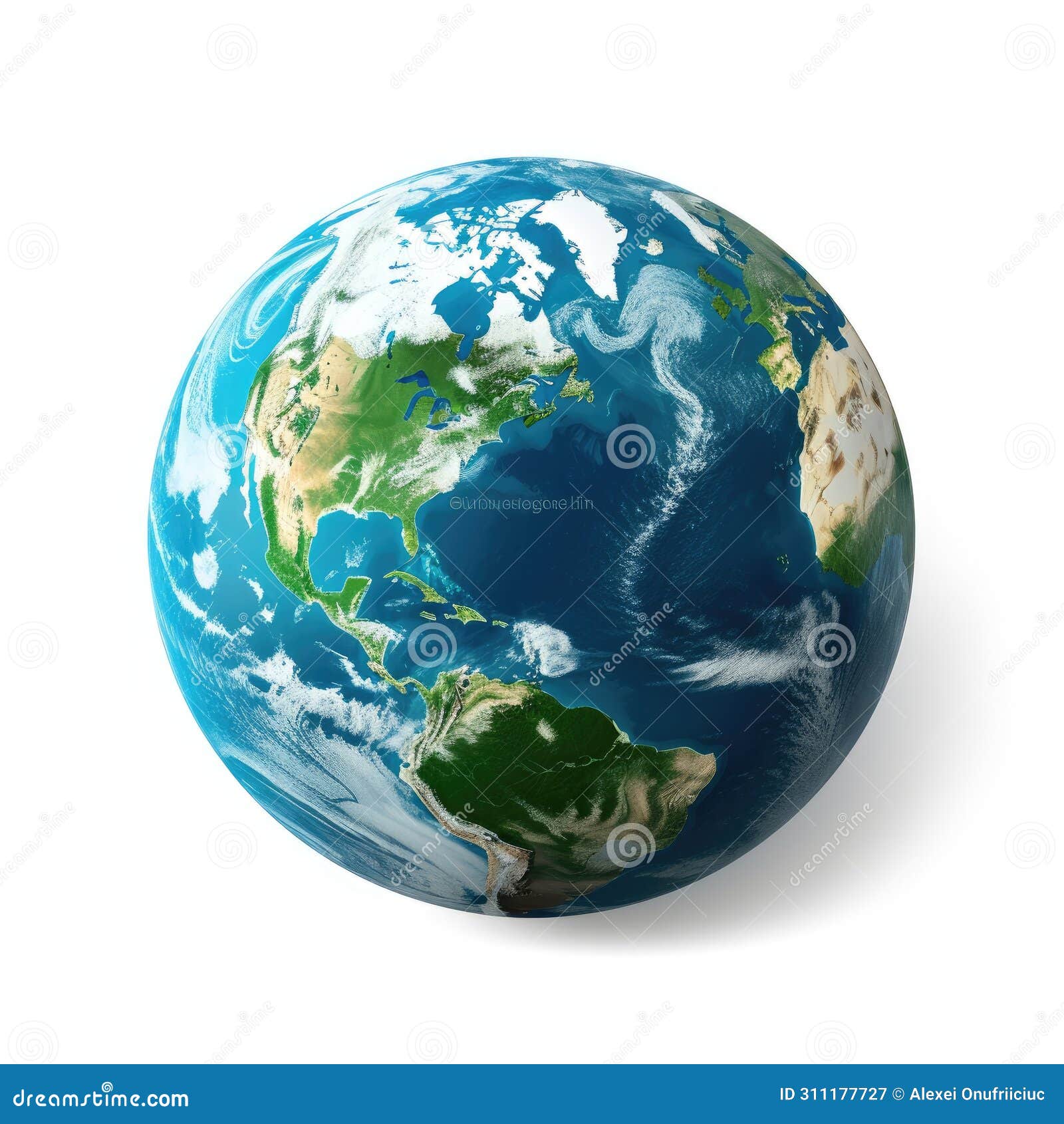 Planet Earth in Blue Light on White Background Stock Image - Image of ...