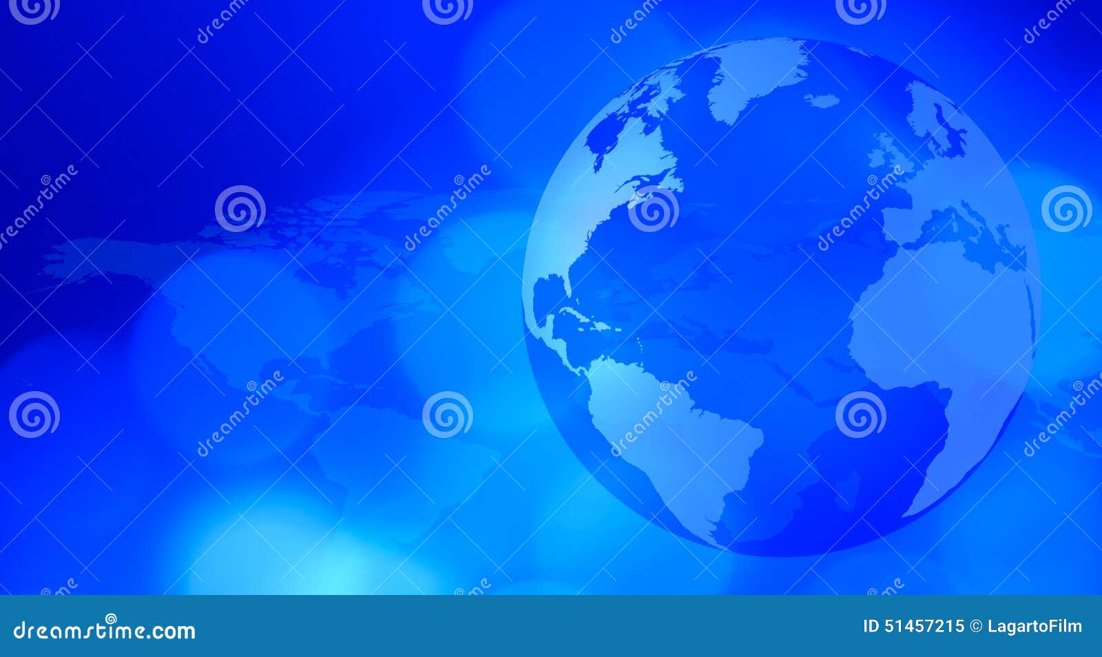 Planet Earth Blue Presentation Concept Stock Illustration ...