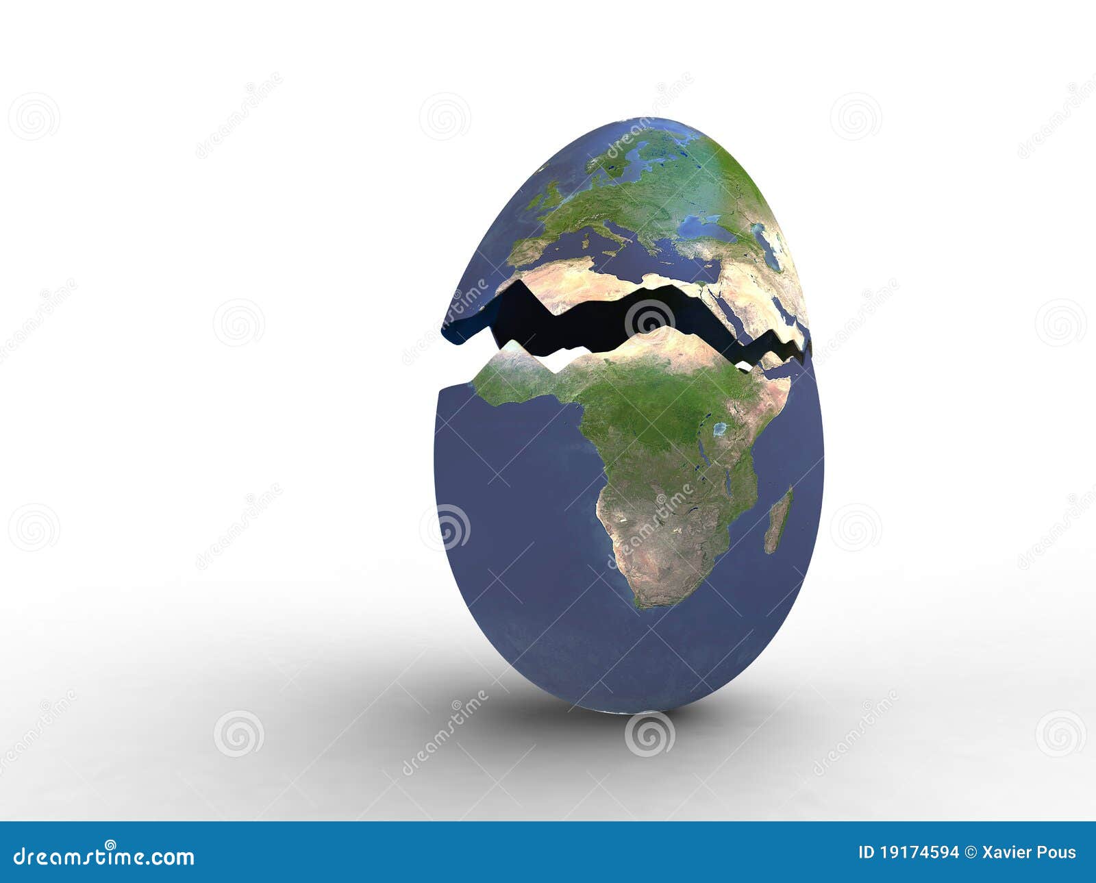 Planet earth broken stock illustration. Illustration of destruction ...