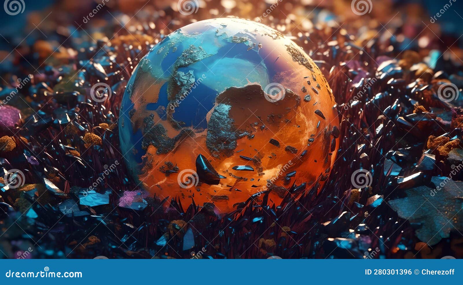 Planet Earth, Climate Issues Stock Illustration - Illustration of ...
