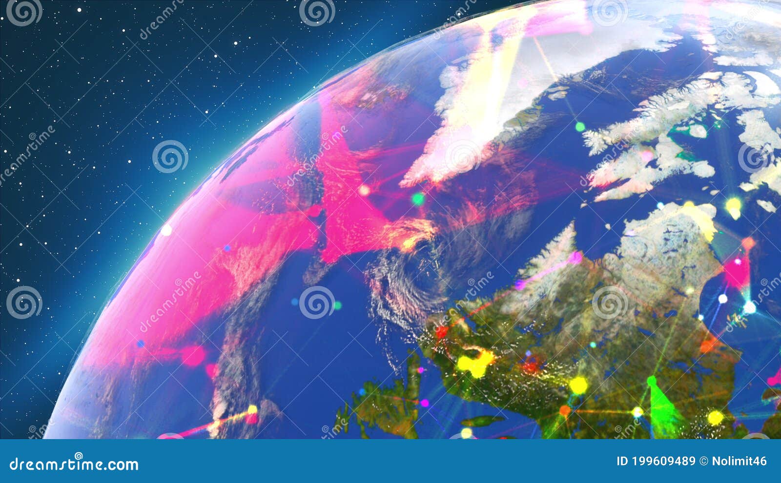 Earth Covered In Smog And Smoke Pollution Stock Photo | CartoonDealer ...