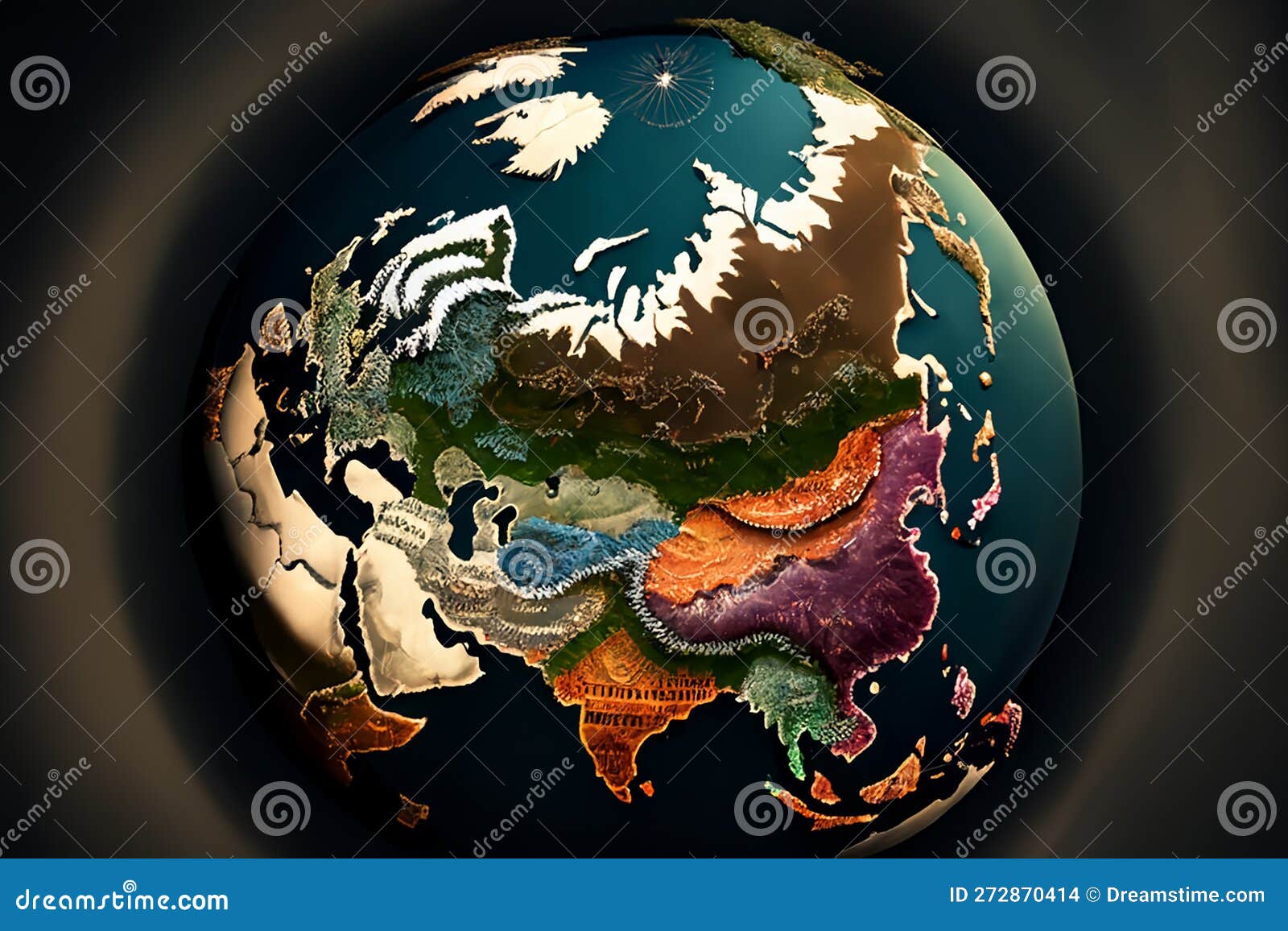 Planet Earth, a Creative Image of the Planet Earth Stock Illustration ...
