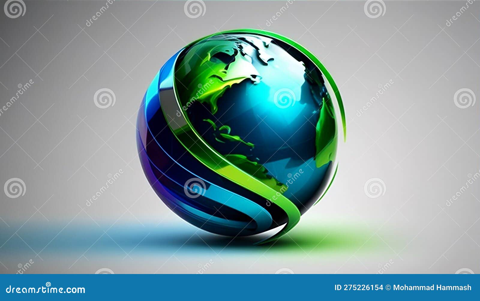 Planet Earth in 3D Logo: a Professional and Creative Design, Made with ...