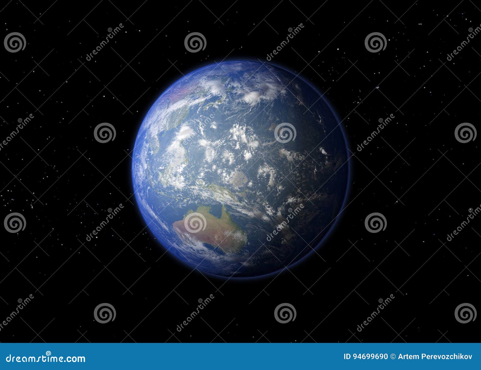 Planet Earth. 3D Rendering. Stock Illustration - Illustration of ...