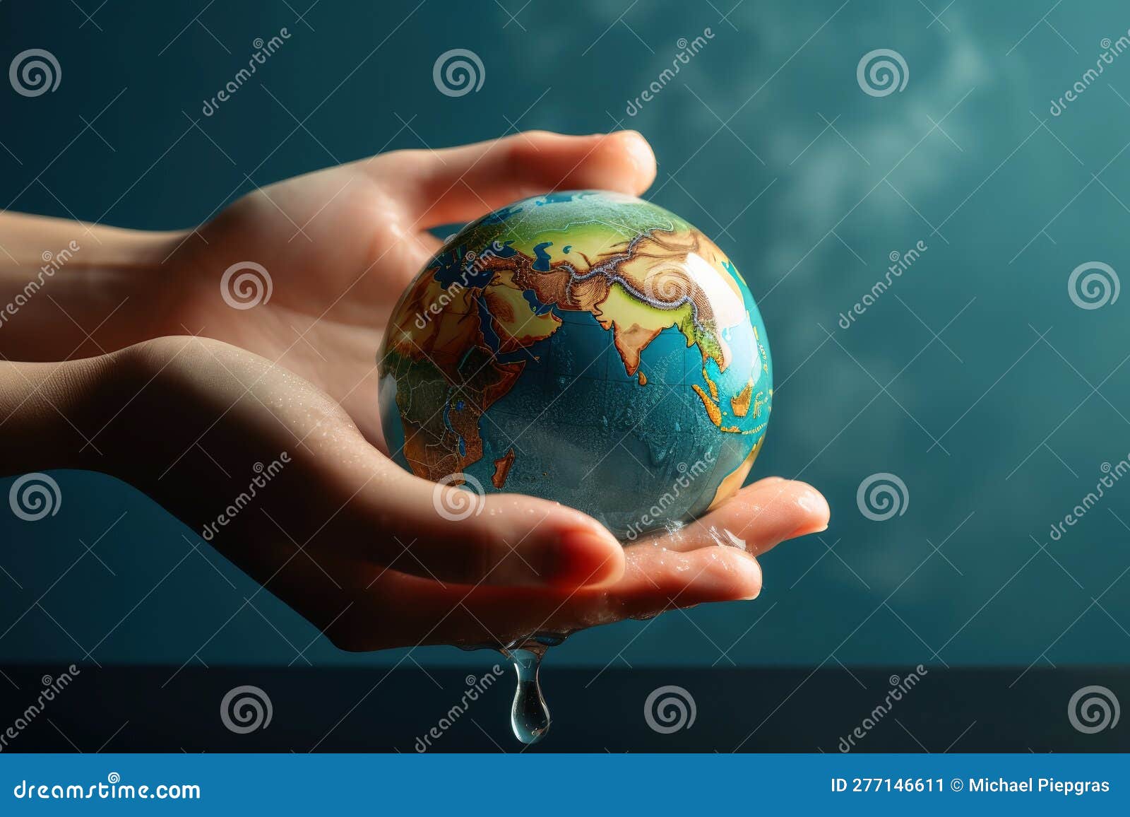 Planet Earth in Danger Climate Change Concept Created with Generative ...