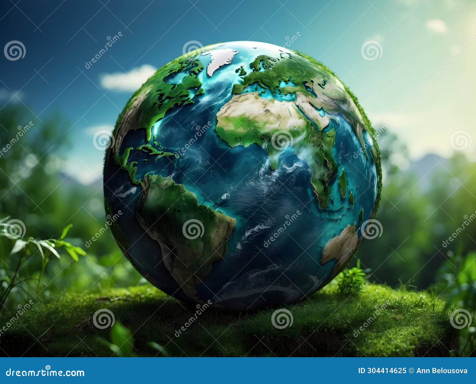 Planet Earth, Earth Day, Volumetric Model, Travel and Continents Stock ...