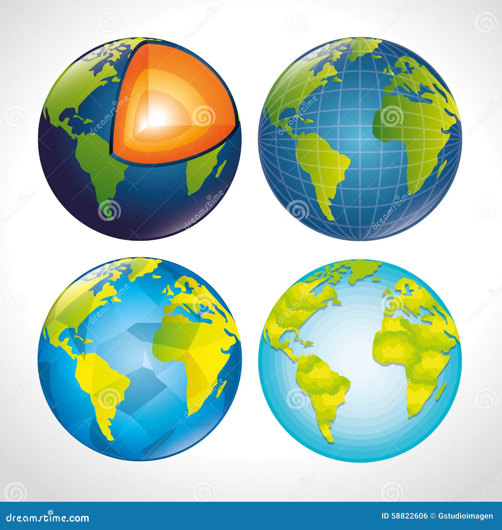 Planet earth design. stock illustration. Illustration of globe - 58822606