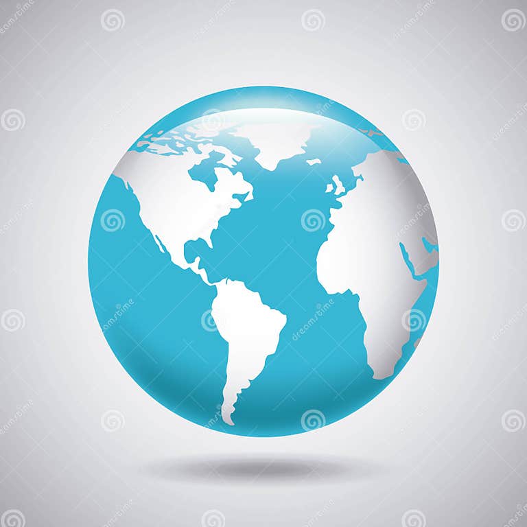 Planet earth stock vector. Illustration of globe, ball - 59040357