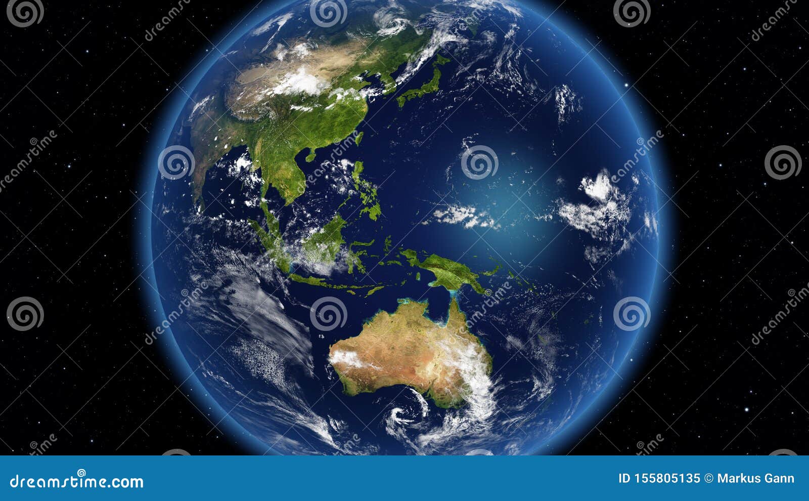 Planet Earth Done with NASA Textures Stock Illustration - Illustration ...
